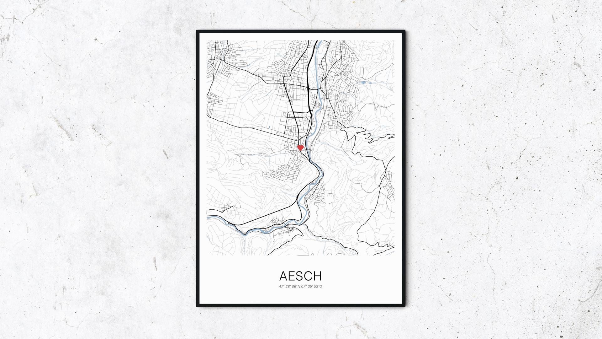 Cartida - Poster von Aesch - Basel-Landschaft - Schweiz