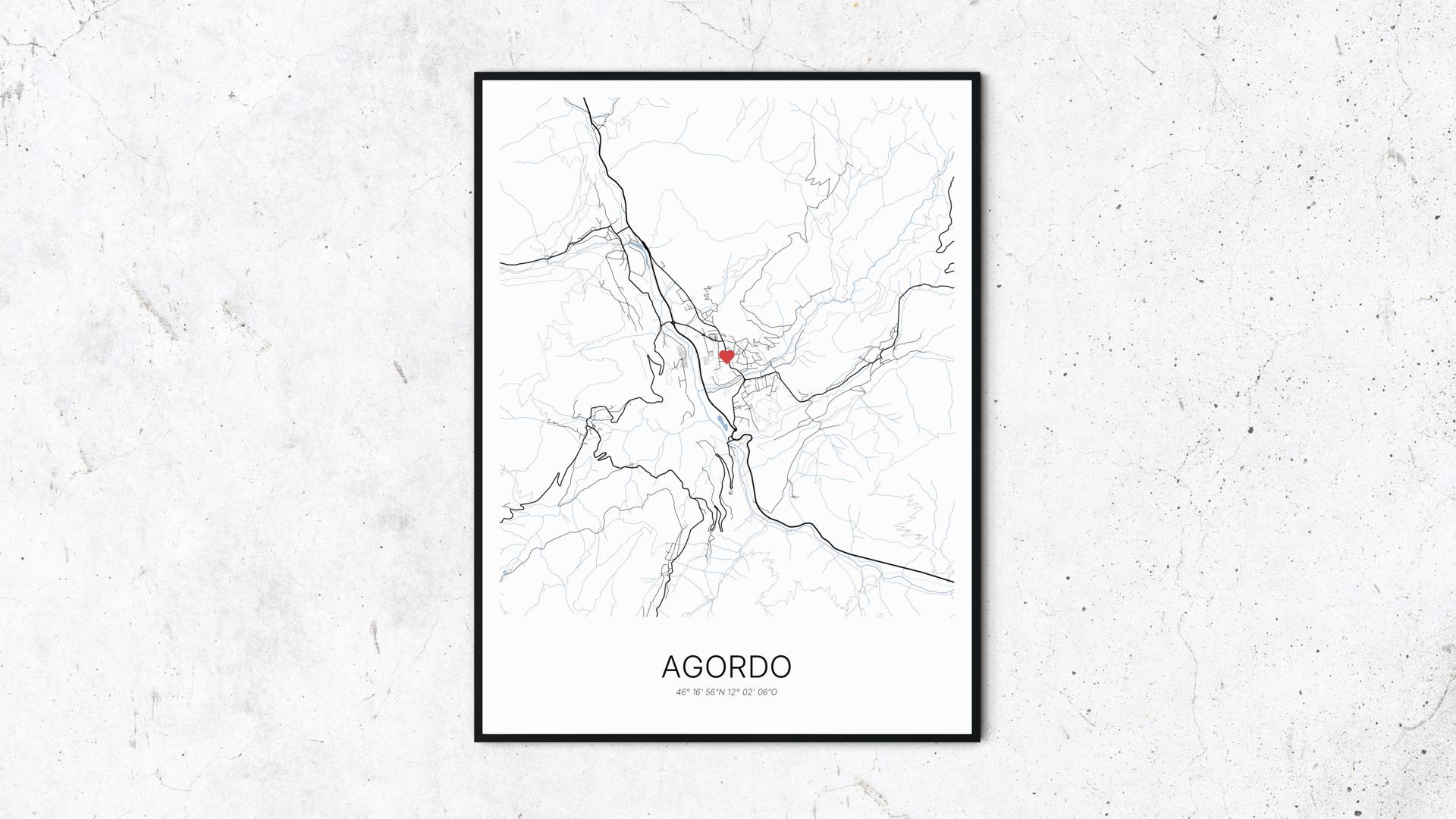 Cartida - Poster von Agordo - Veneto - Italien