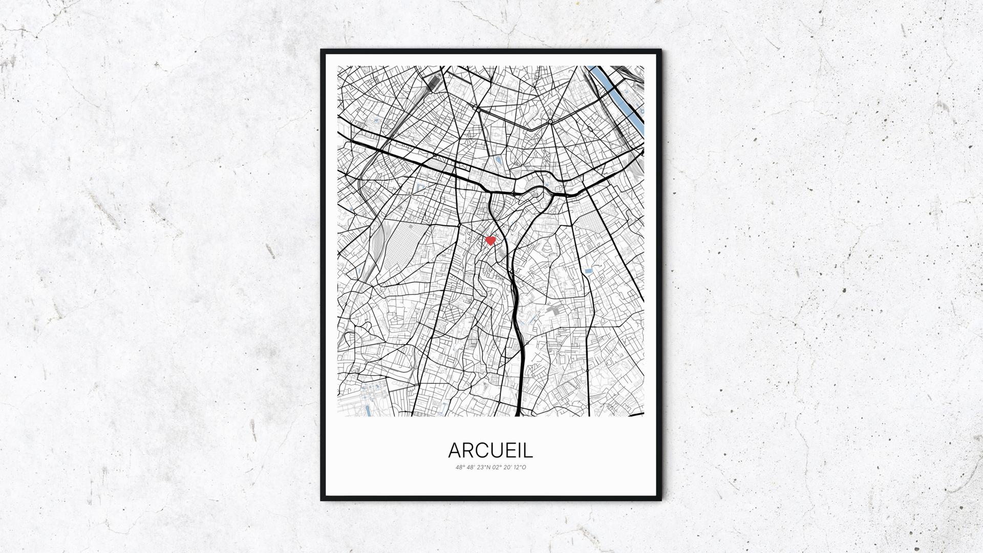 Cartida - Poster von Arcueil - Île-de-France - Frankreich