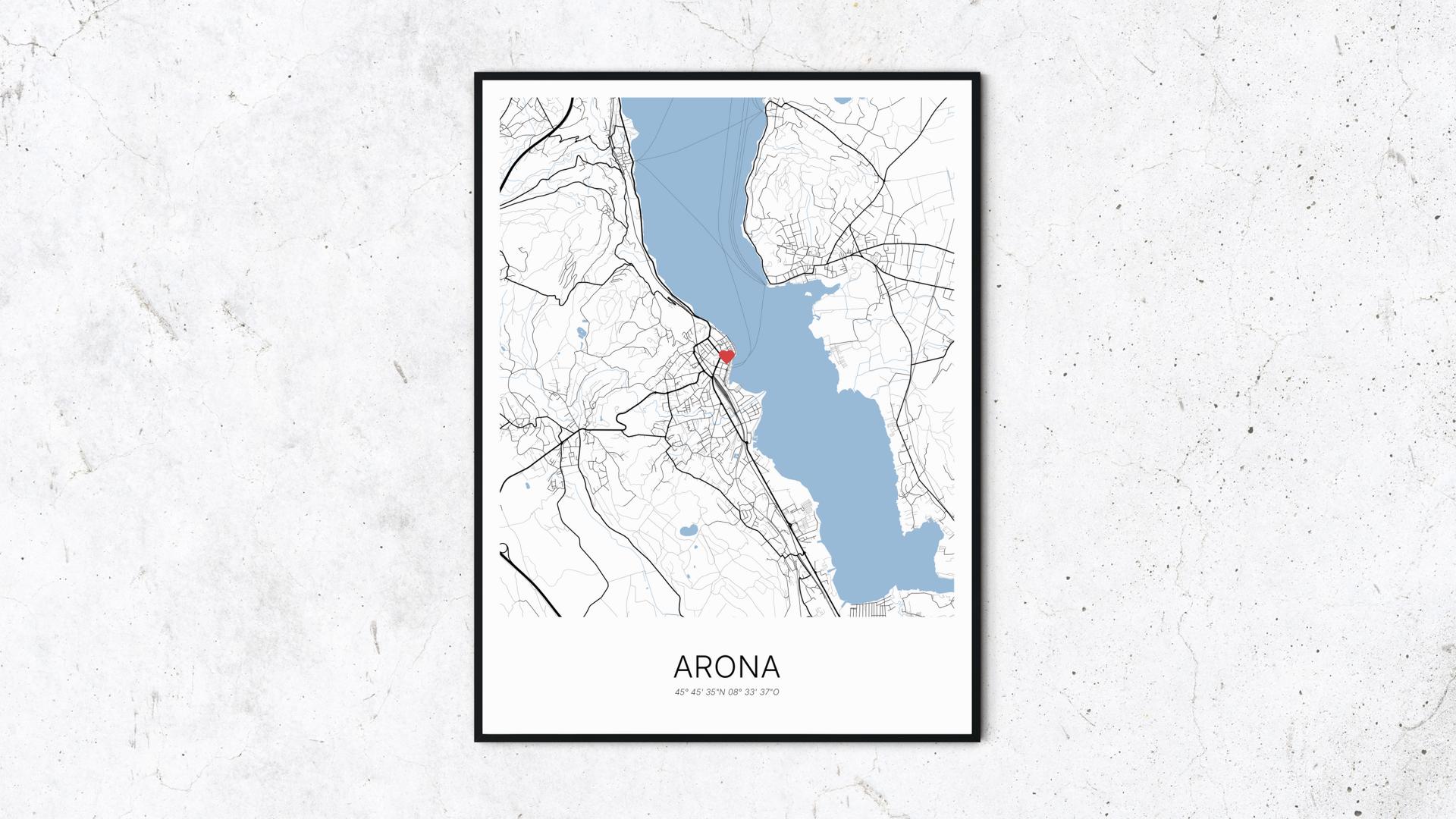 Cartida - Poster von Arona - Piemonte - Italien