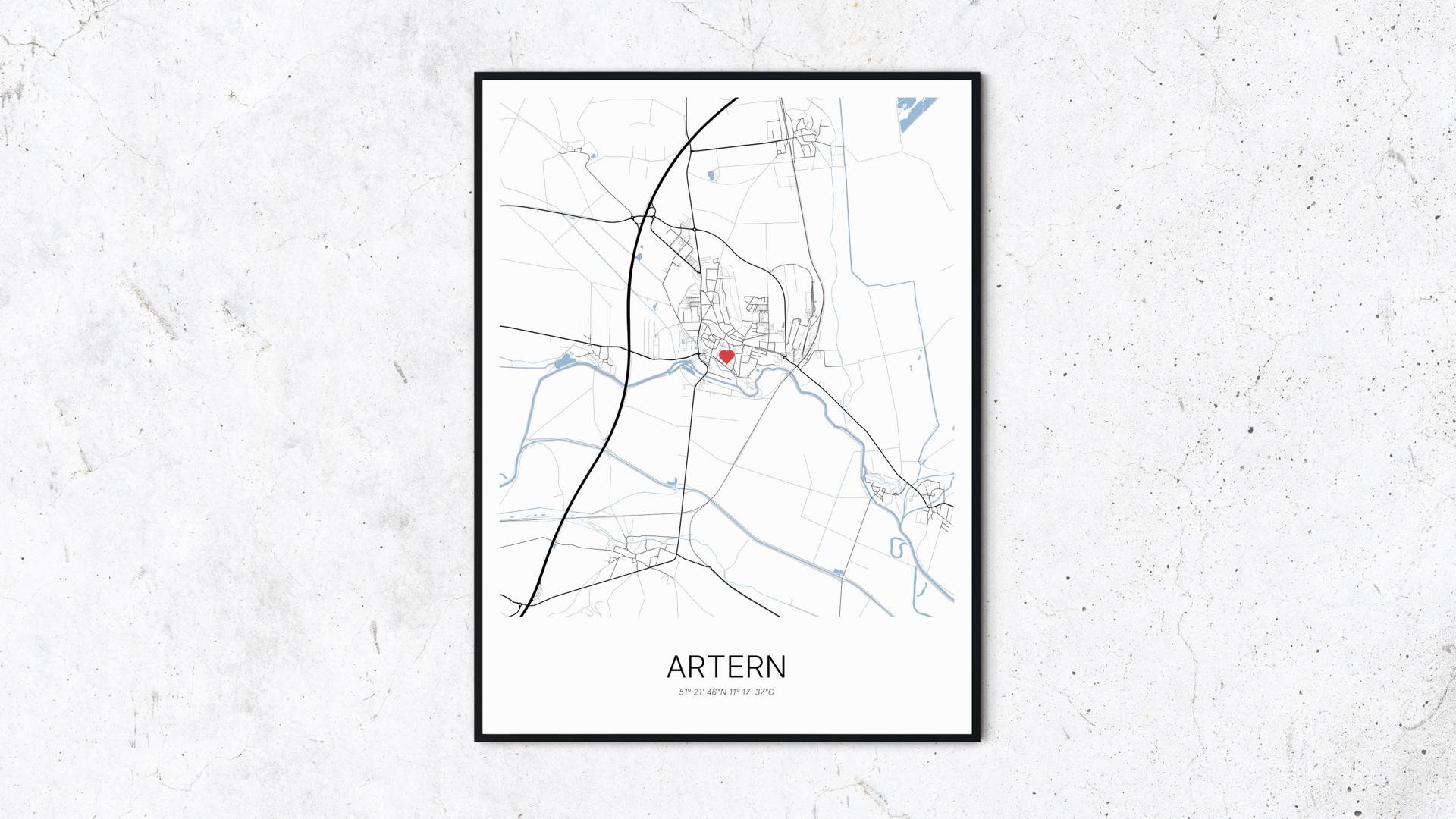 Cartida - Poster von Artern - Thüringen - Deutschland