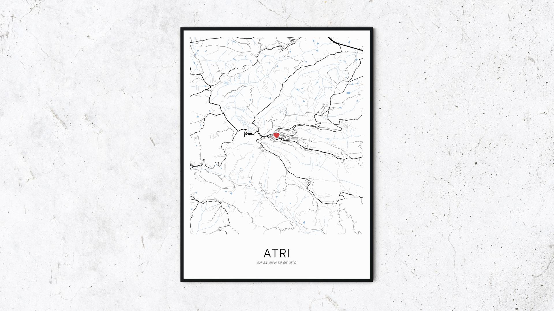 Cartida - Poster von Atri - Abruzzo - Italien