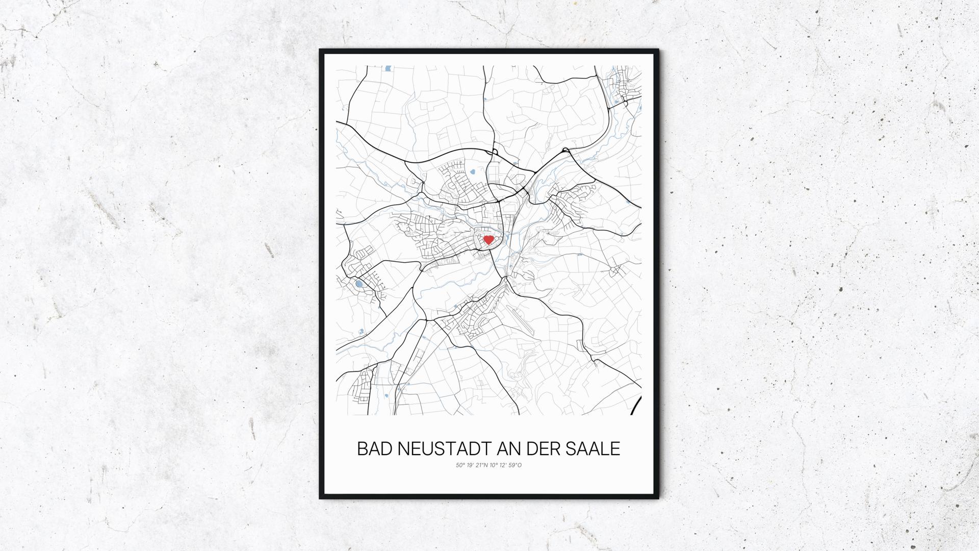 Cartida - Poster von Bad Neustadt an der Saale - Bayern - Deutschland