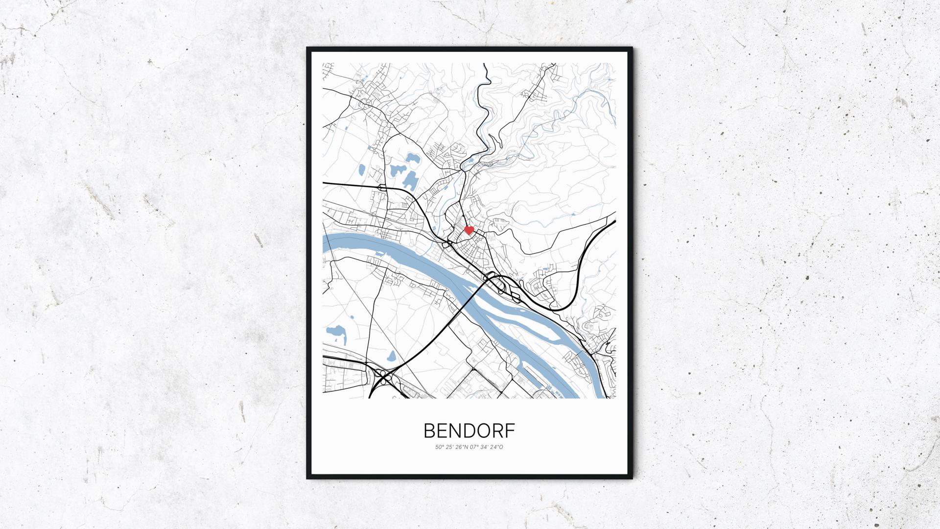 Cartida - Poster von Bendorf - Rheinland-Pfalz - Deutschland