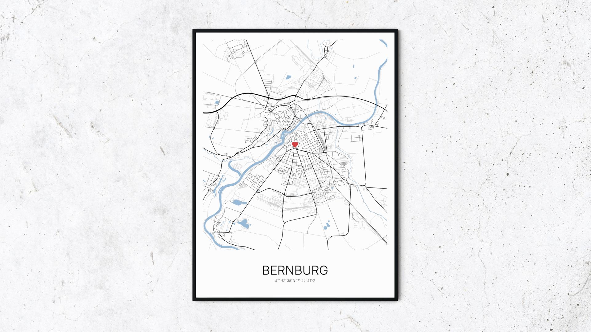 Cartida - Poster von Bernburg - Sachsen-Anhalt - Deutschland