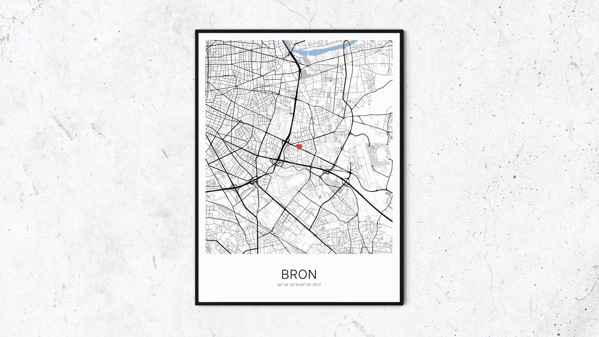 Cartida - Poster von Bron - Auvergne-Rhône-Alpes - Frankreich