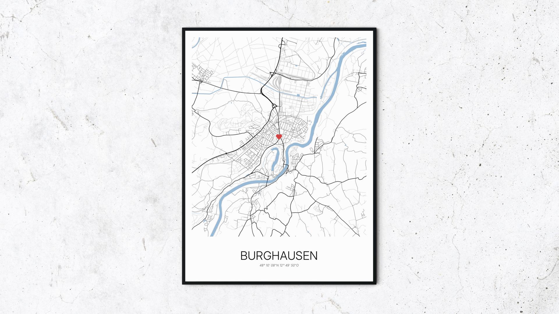 Cartida - Poster von Burghausen - Bayern - Deutschland