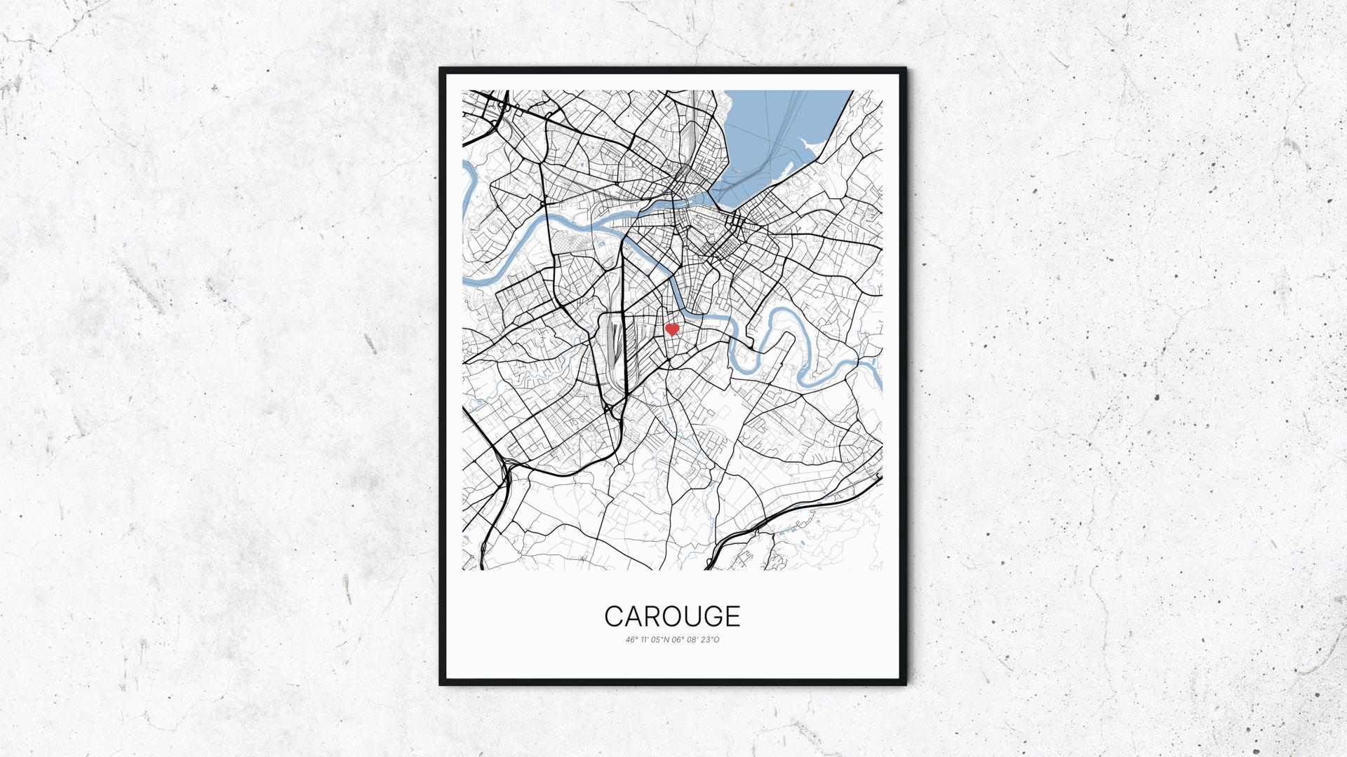 Cartida - Poster von Carouge - Genève - Schweiz