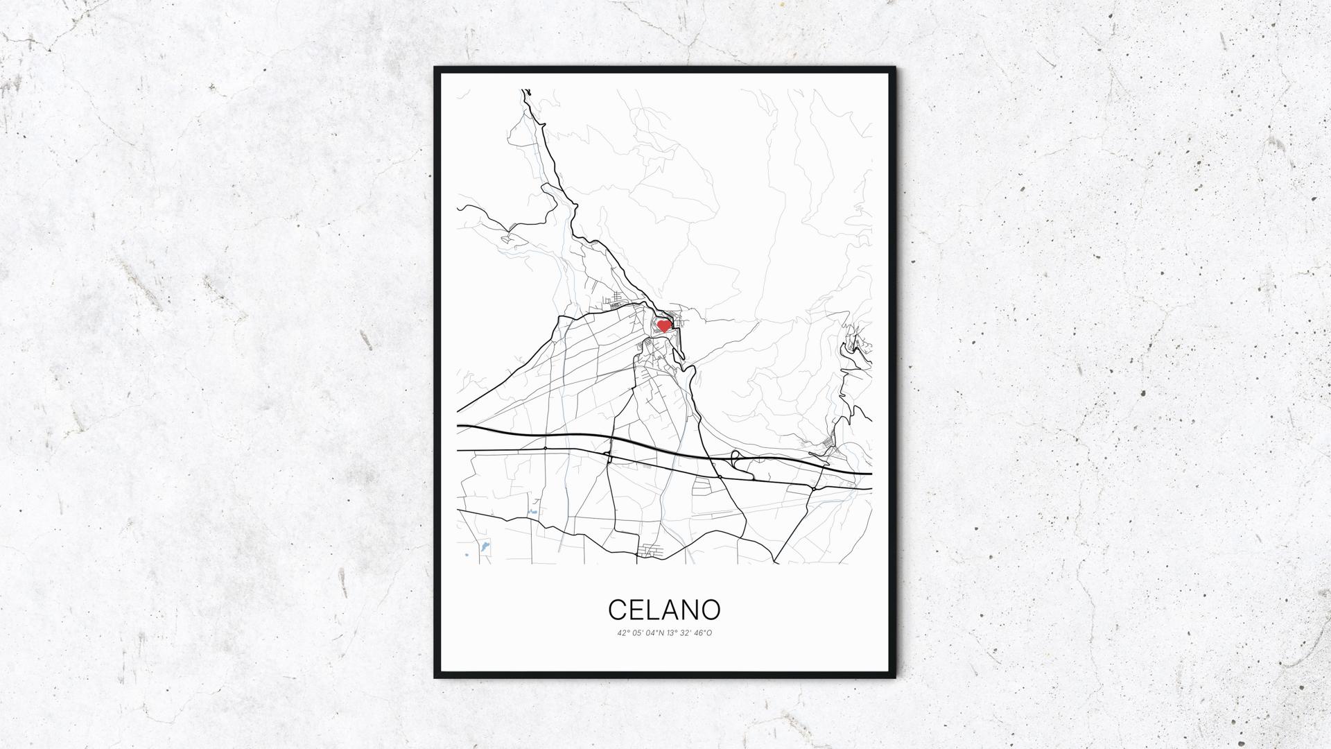 Cartida - Poster von Celano - Abruzzo - Italien