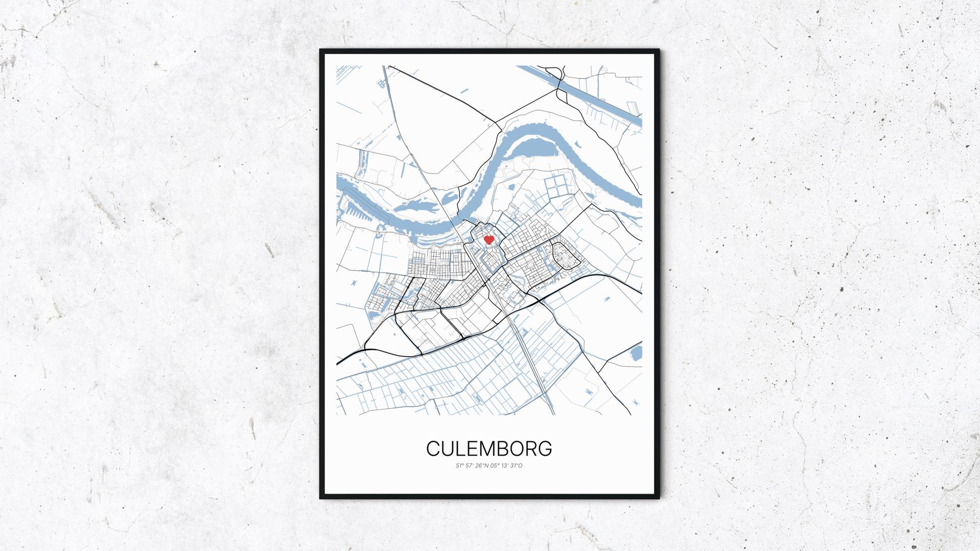 Cartida - Poster von Culemborg - Gelderland - Niederlande