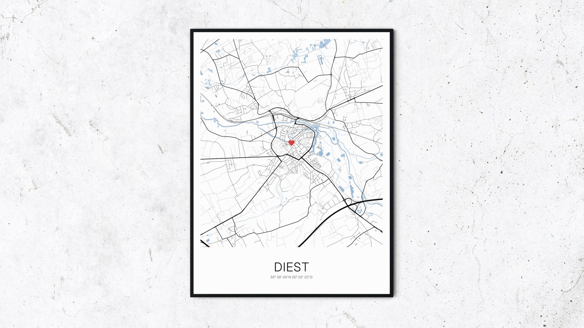 Cartida - Poster von Diest - Vlaanderen - Belgien