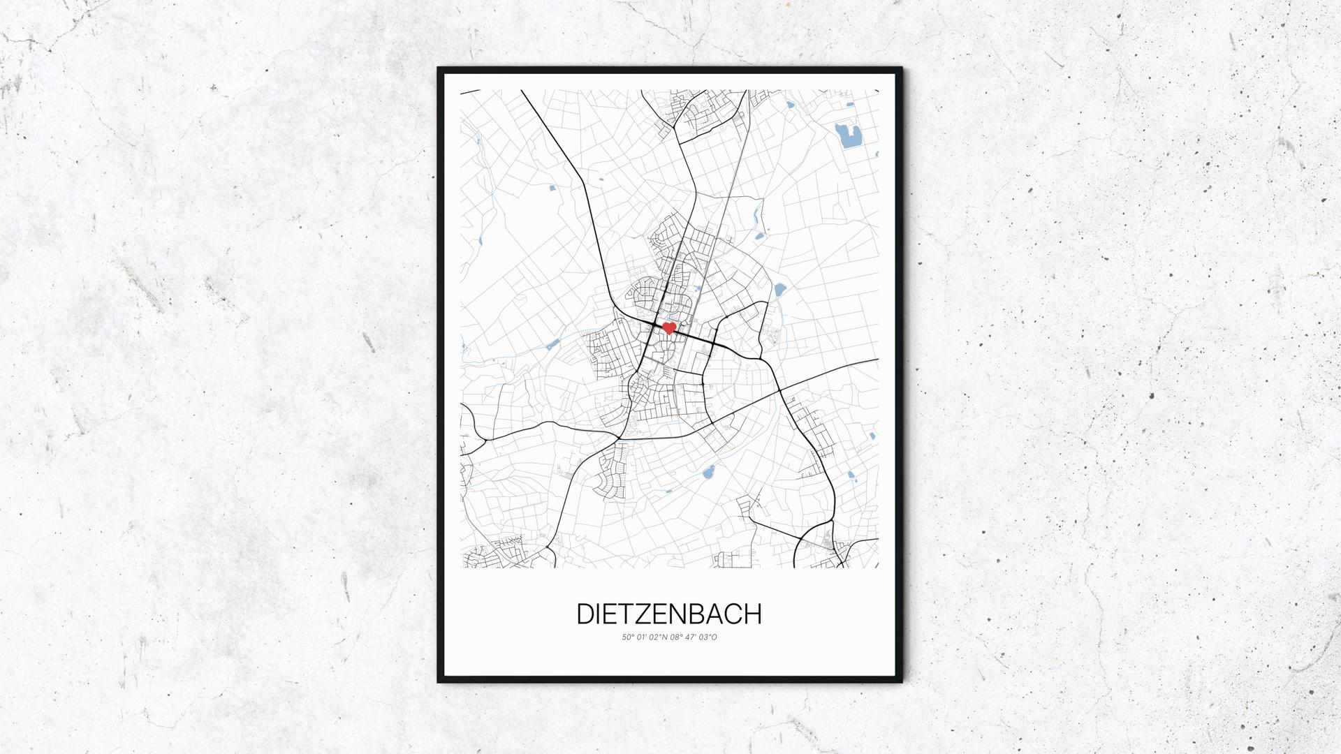 Cartida - Poster von Dietzenbach - Hessen - Deutschland