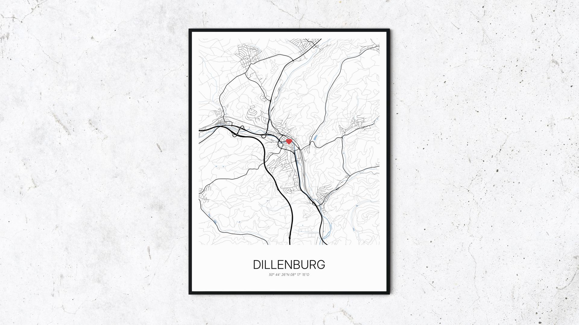 Cartida - Poster von Dillenburg - Hessen - Deutschland