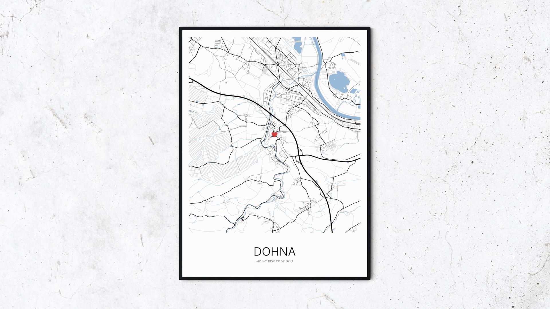 Cartida - Poster von Dohna - Sachsen - Deutschland