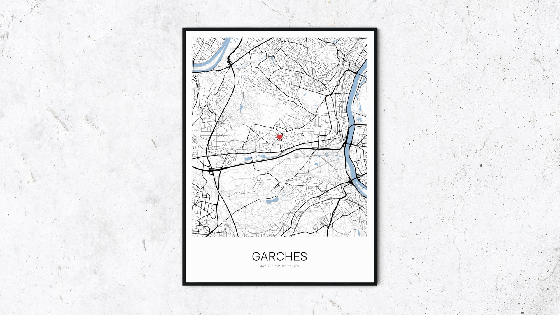 Cartida - Poster von Garches - Île-de-France - Frankreich