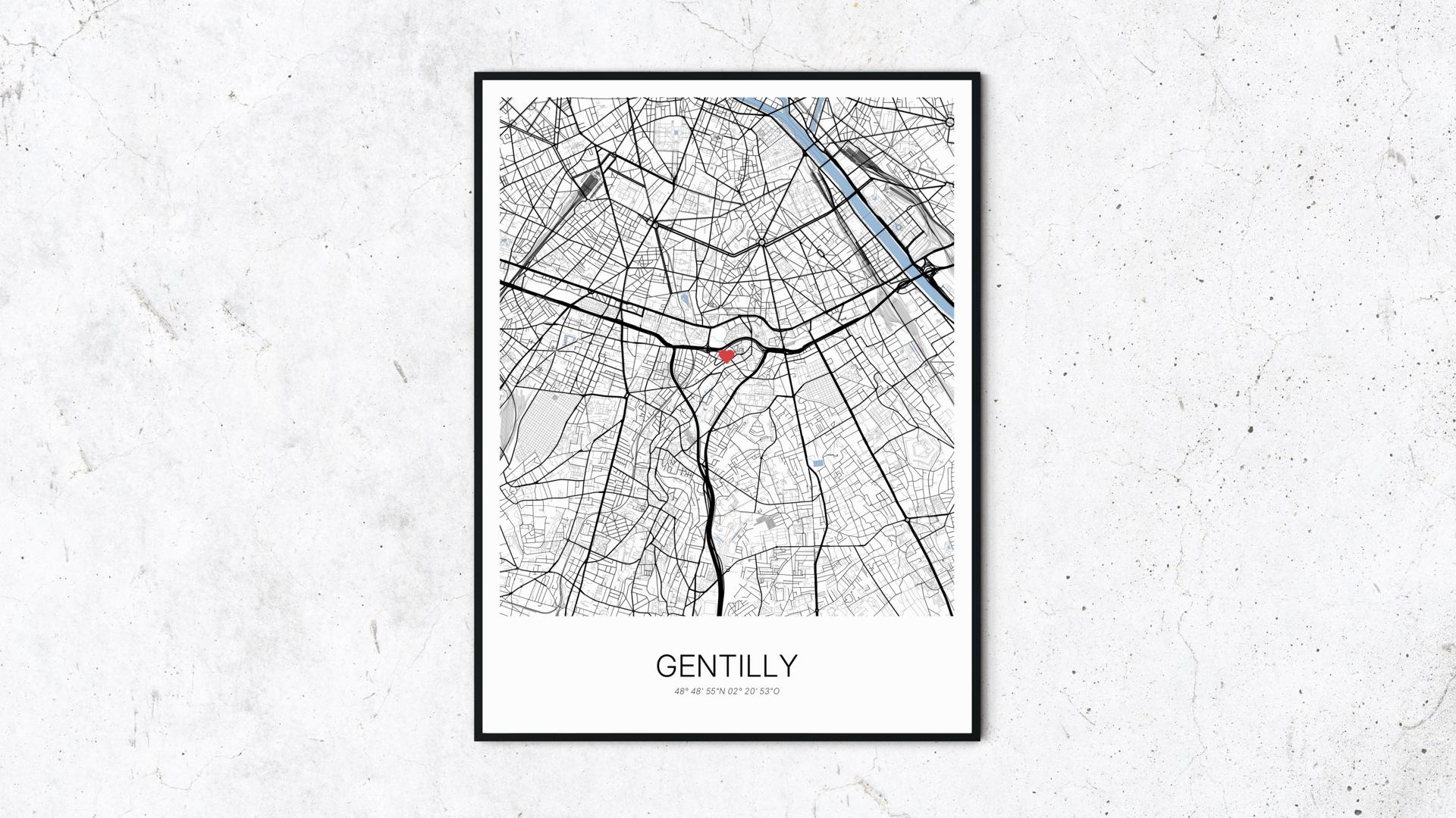 Cartida - Poster von Gentilly - Île-de-France - Frankreich