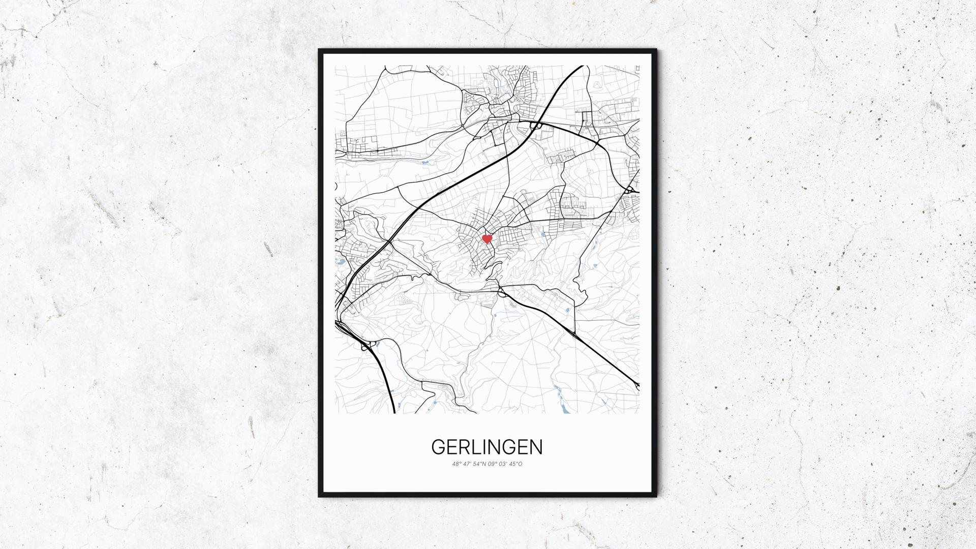 Cartida - Poster von Gerlingen - Baden-Württemberg - Deutschland