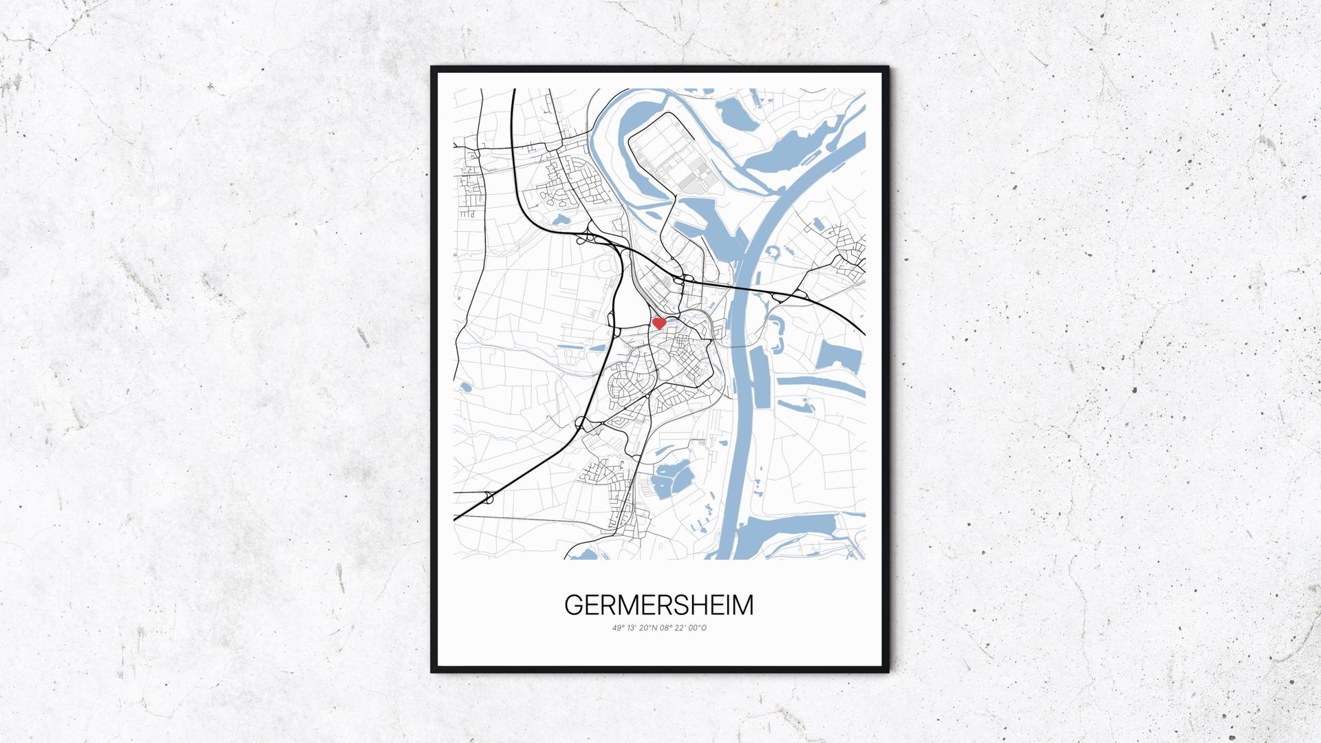 Cartida - Poster von Germersheim - Rheinland-Pfalz - Deutschland