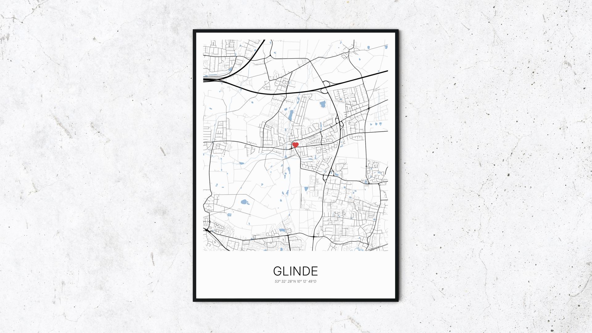 Cartida - Poster von Glinde - Schleswig-Holstein - Deutschland