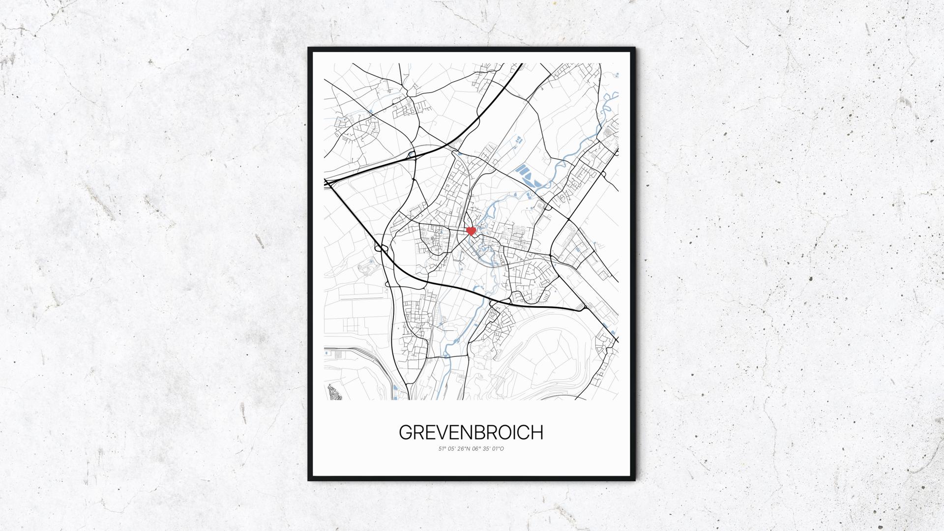 Cartida - Poster von Grevenbroich - Nordrhein-Westfalen - Deutschland