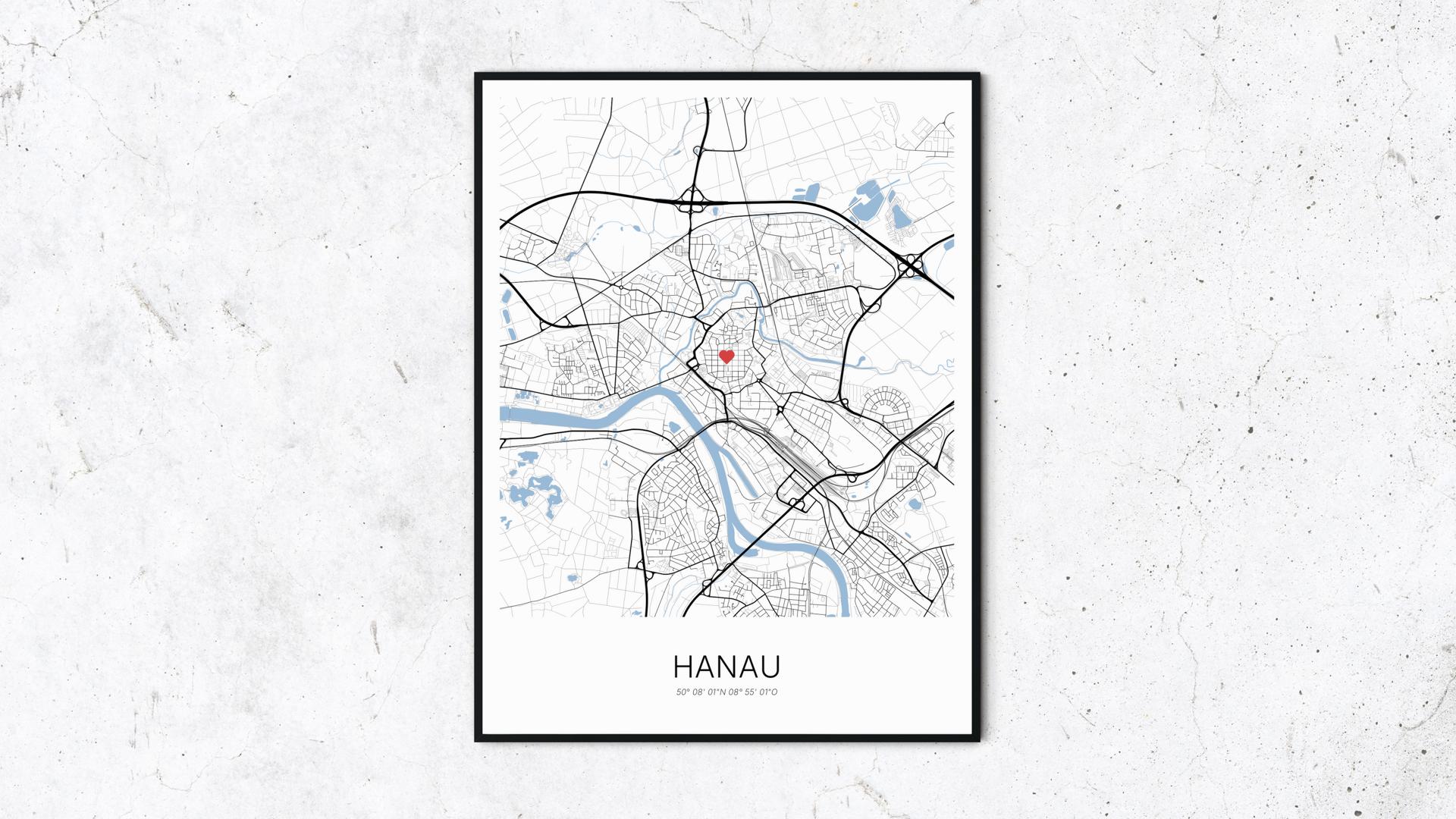 Cartida - Poster von Hanau - Hessen - Deutschland