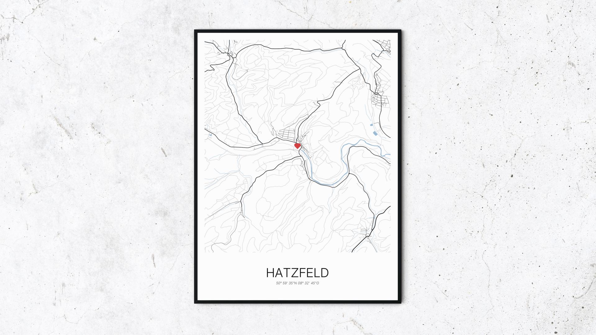 Cartida - Poster von Hatzfeld - Hessen - Deutschland