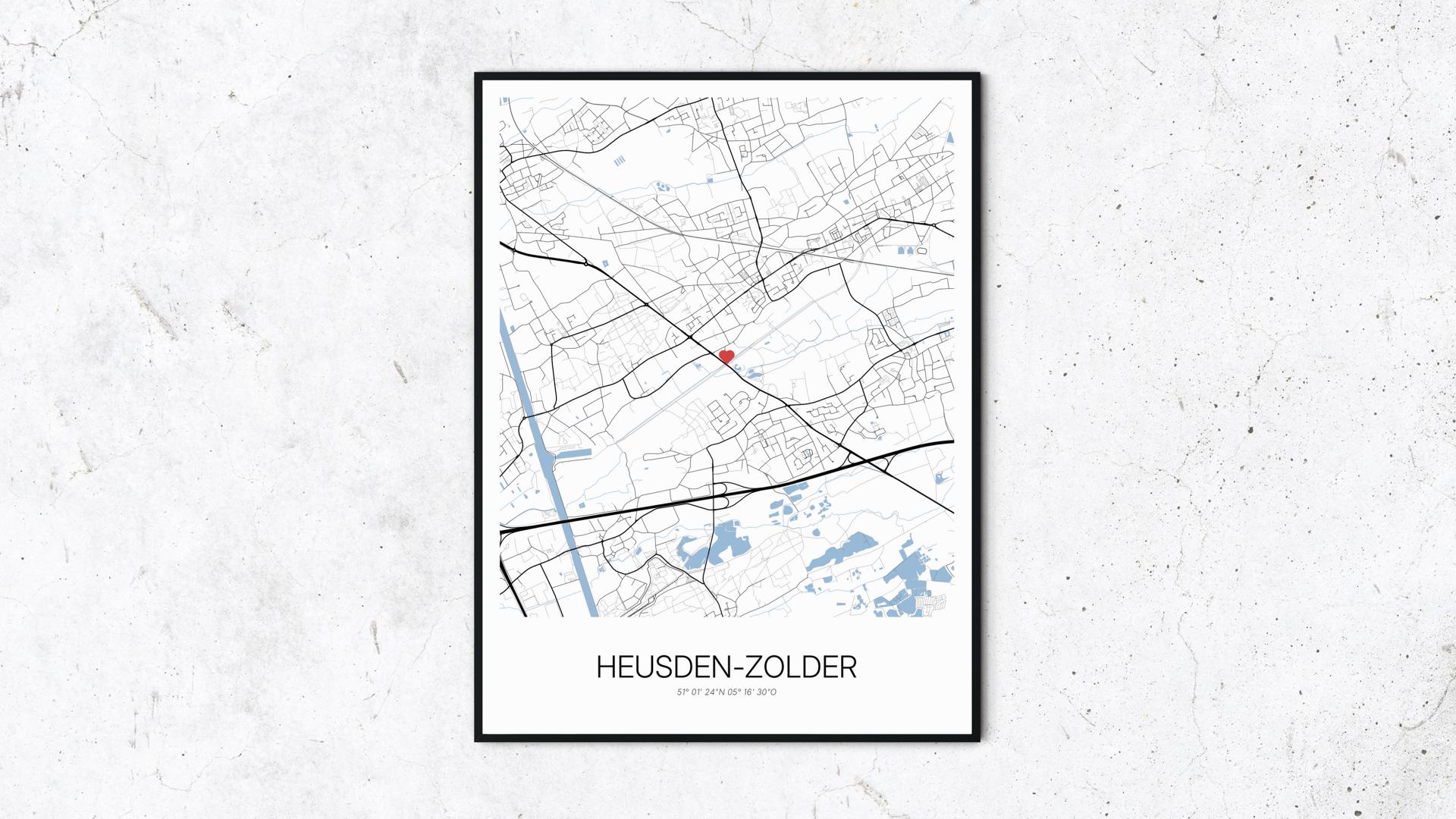 Cartida - Poster von Heusden-Zolder - Vlaanderen - Belgien