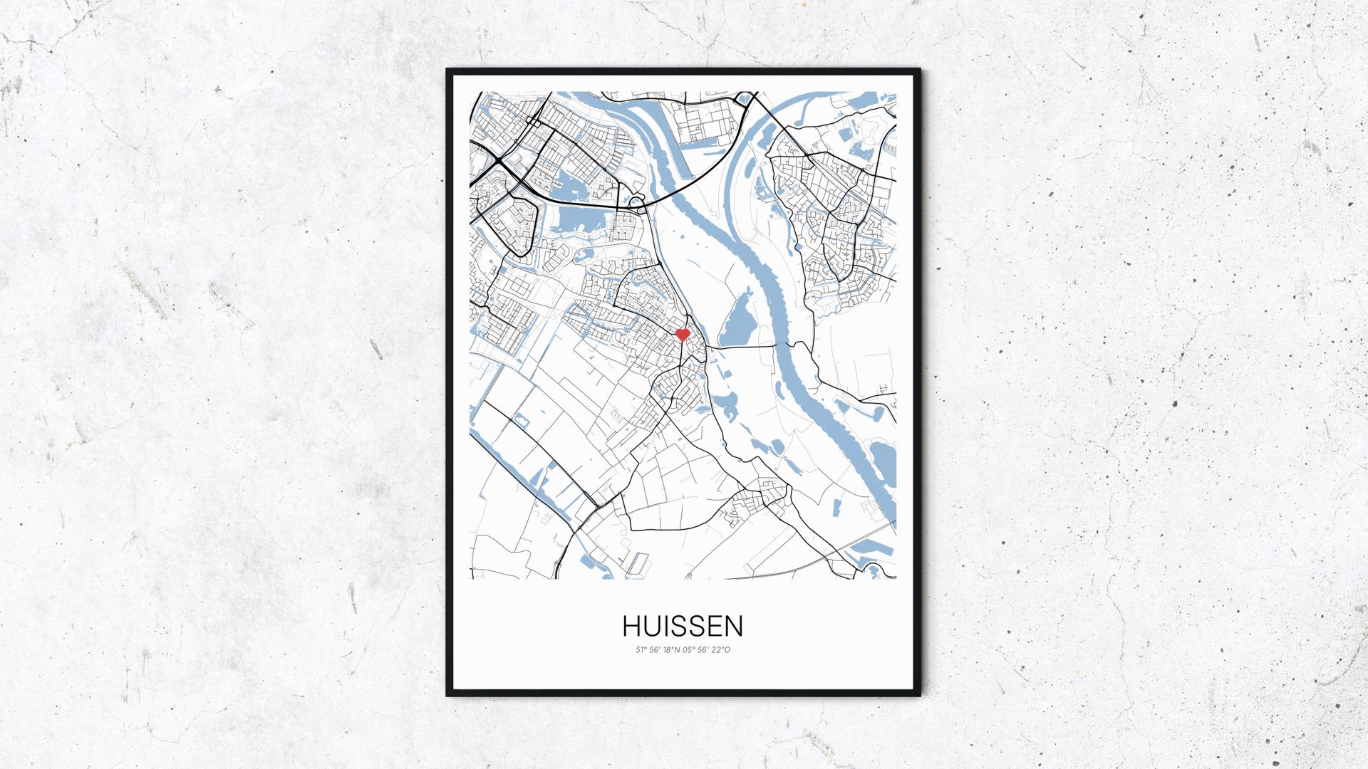 Cartida - Poster von Huissen - Gelderland - Niederlande