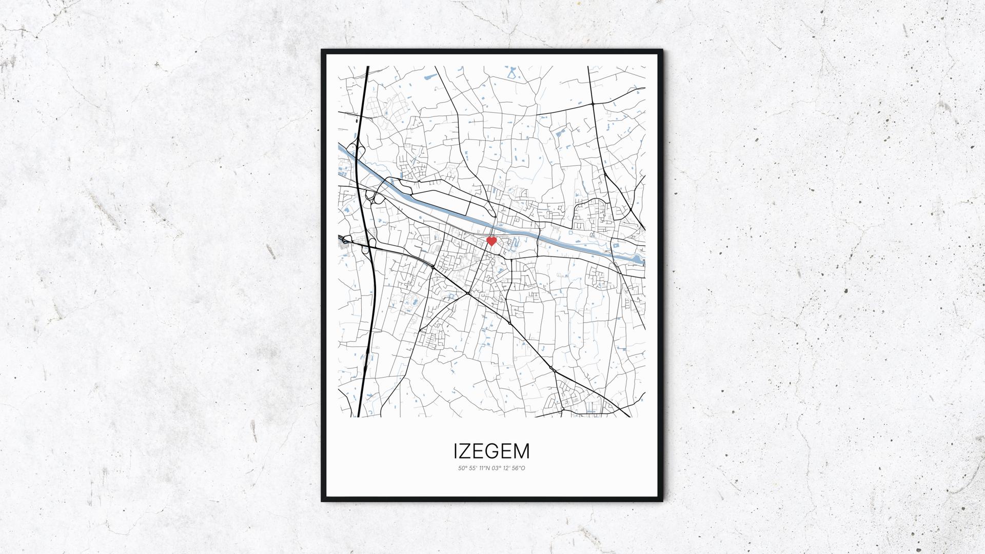 Cartida - Poster von Izegem - Vlaanderen - Belgien