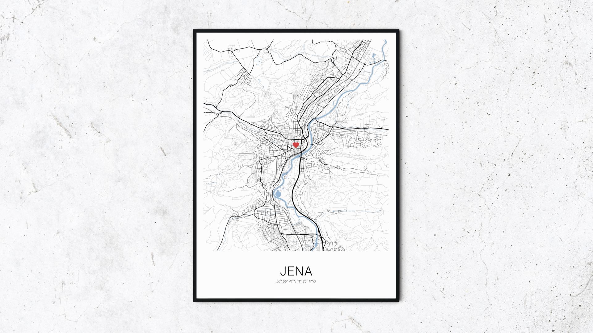 Cartida - Poster von Jena - Thüringen - Deutschland