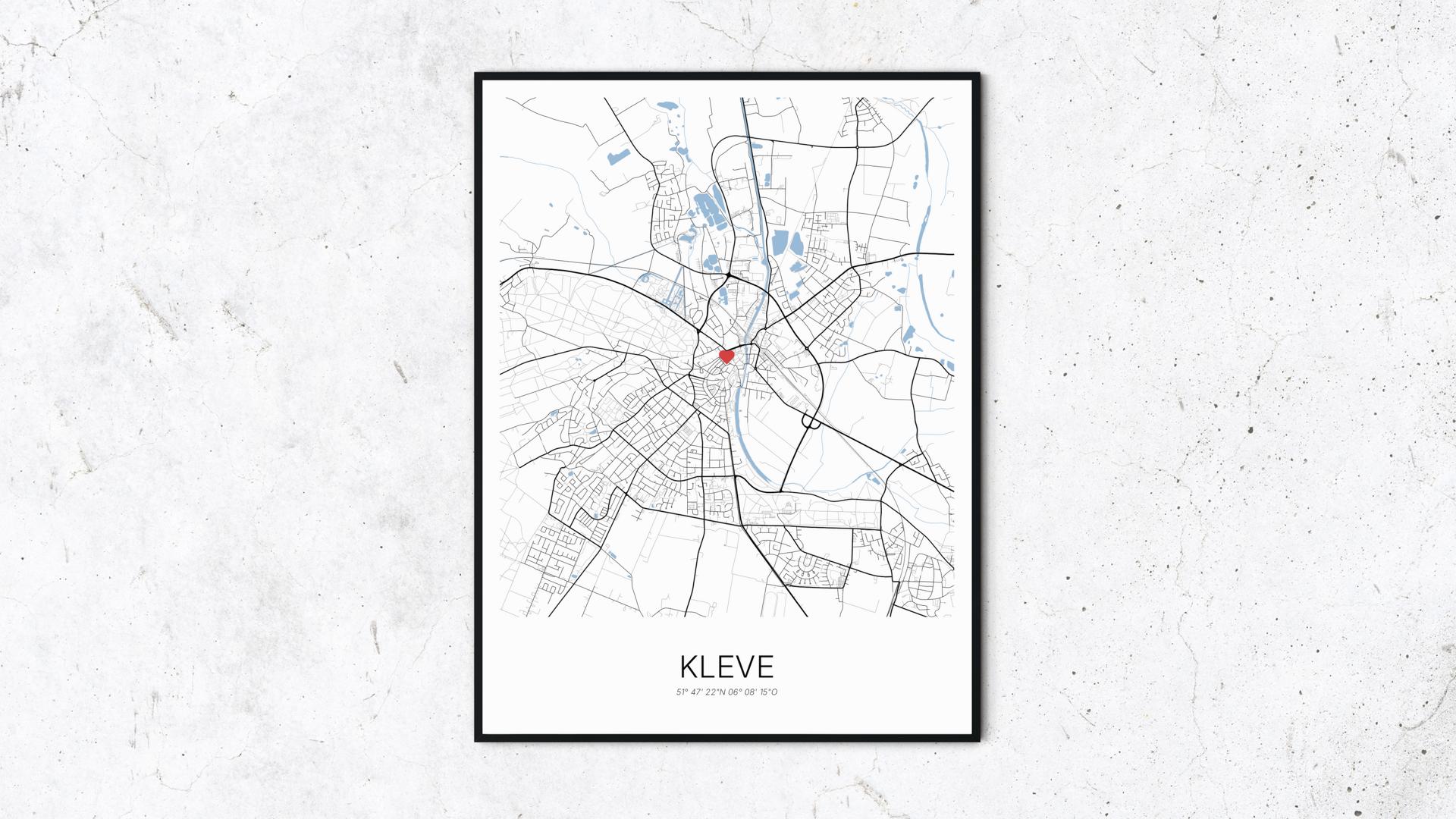 Cartida - Poster von Kleve - Nordrhein-Westfalen - Deutschland