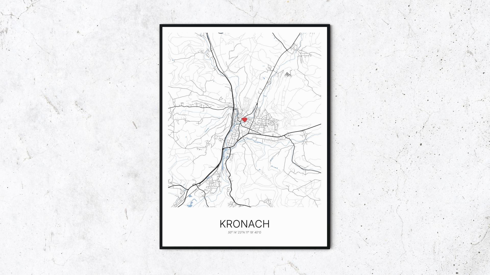 Cartida - Poster von Kronach - Bayern - Deutschland