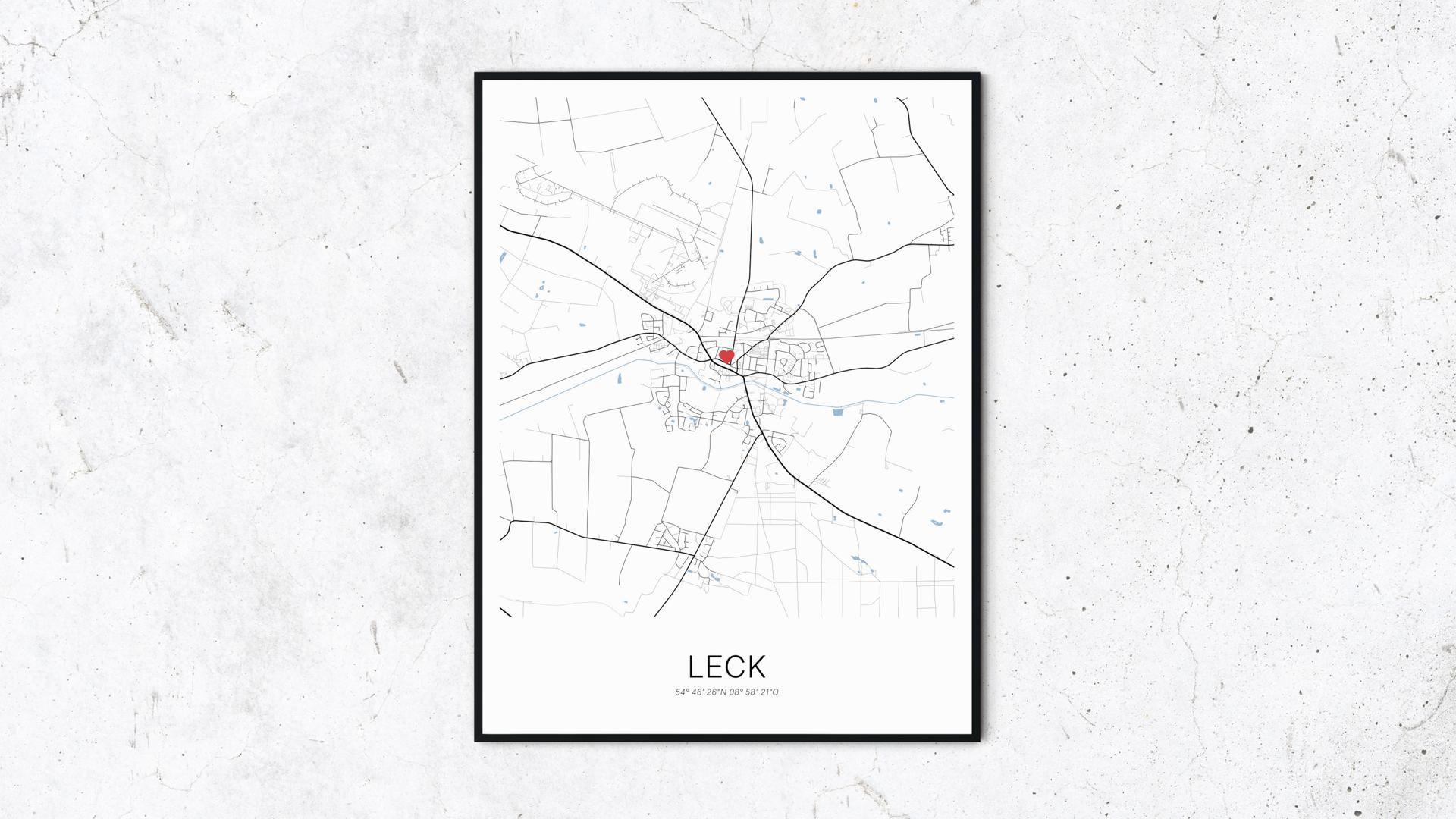 Cartida - Poster von Leck - Schleswig-Holstein - Deutschland