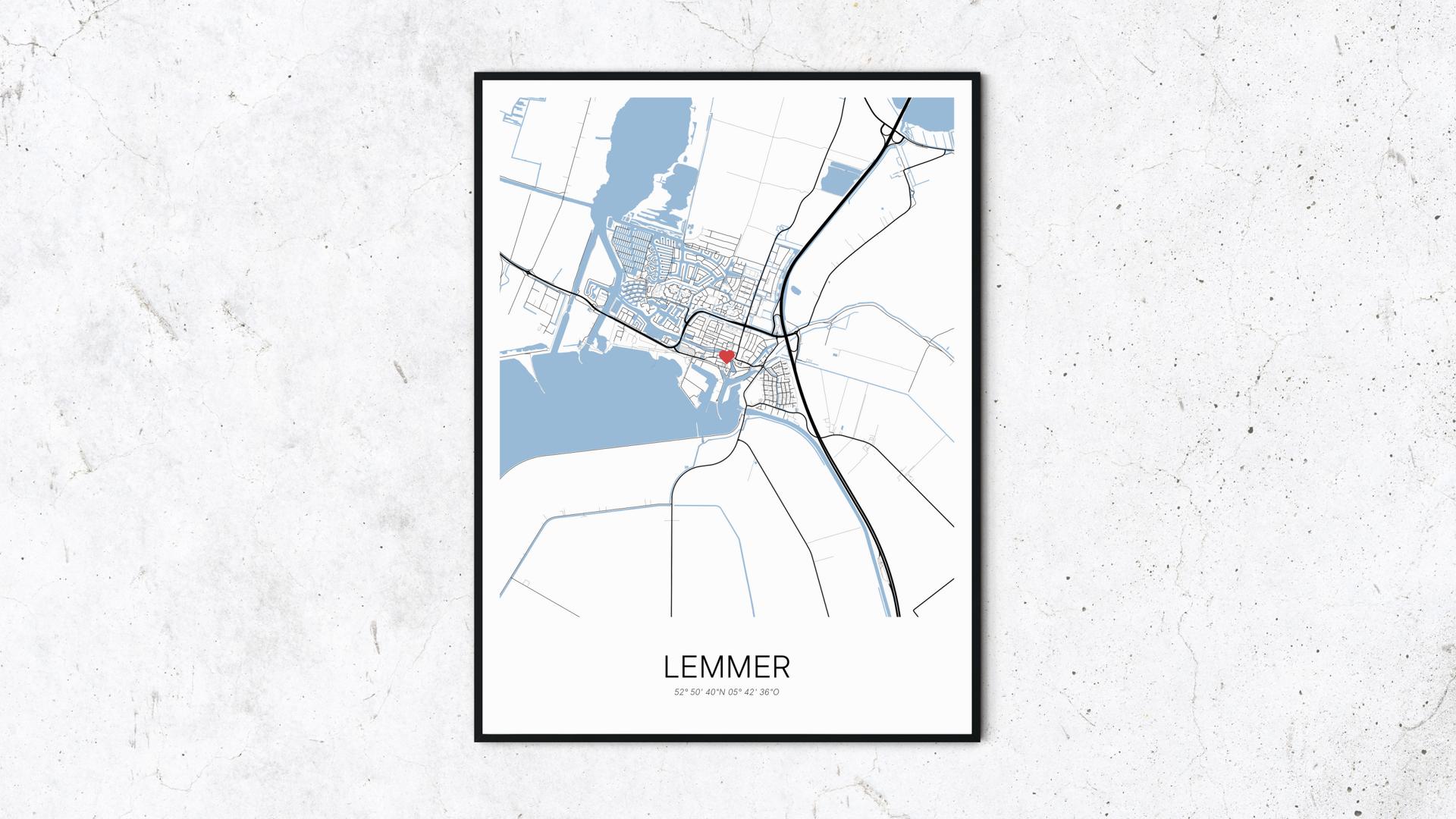 Cartida - Poster von Lemmer - Fryslân - Niederlande