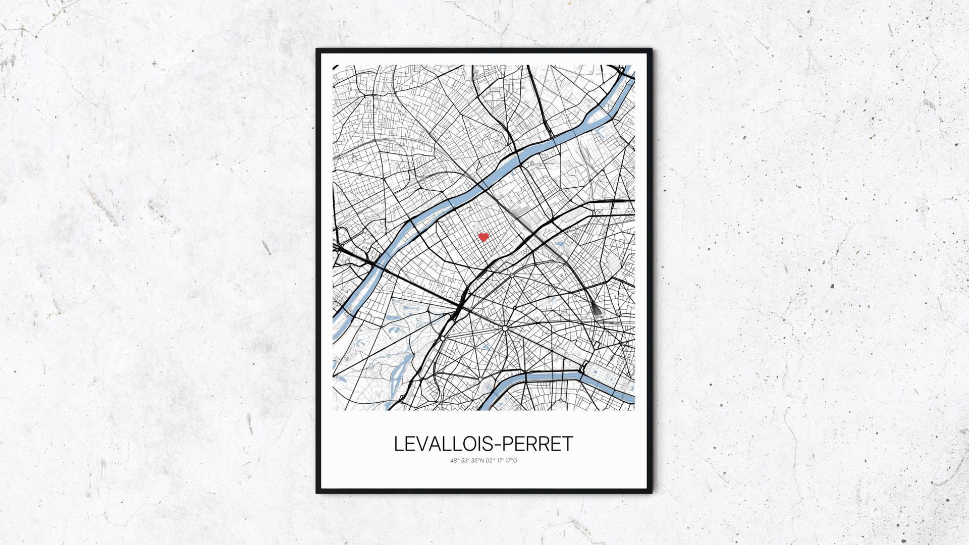 Cartida - Poster von Levallois-Perret - Île-de-France - Frankreich