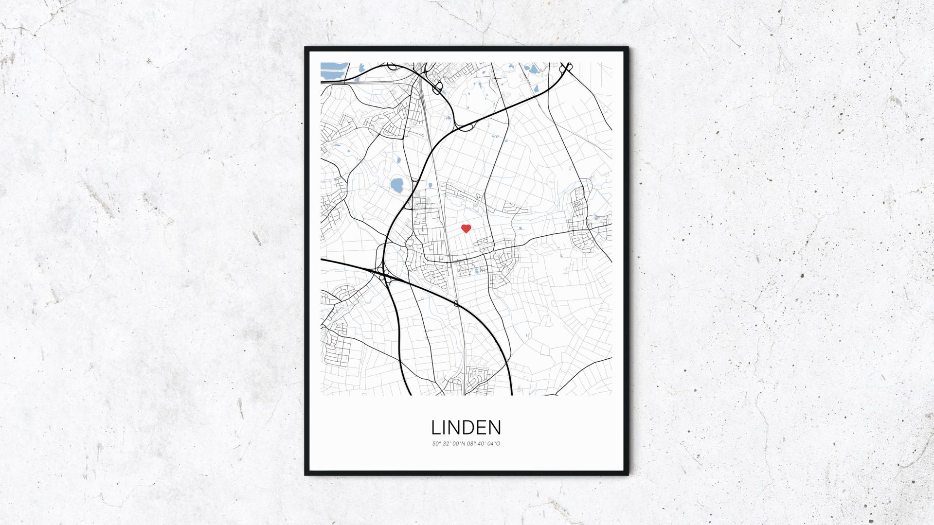 Cartida - Poster von Linden - Hessen - Deutschland