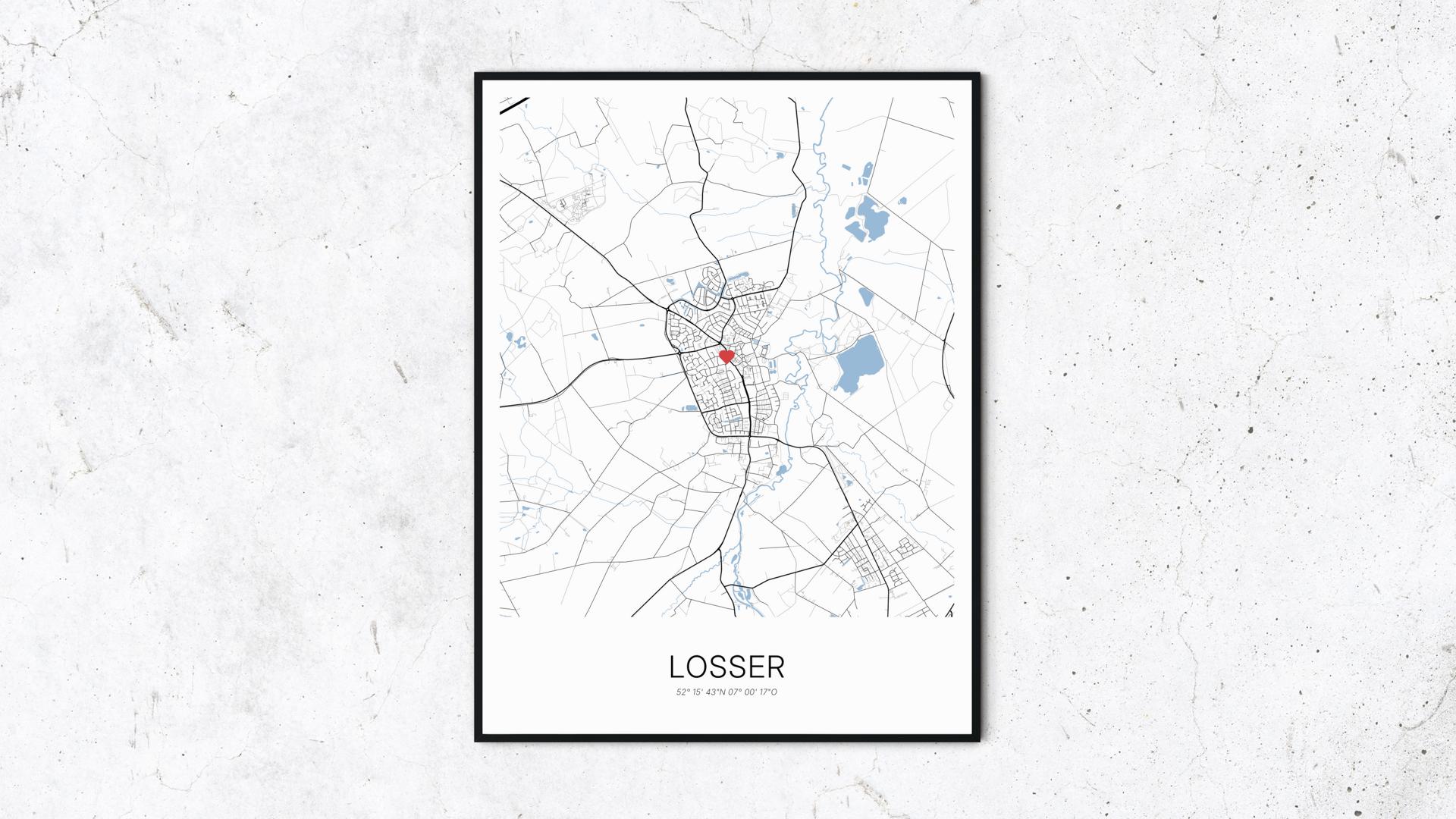 Cartida - Poster von Losser - Overijssel - Niederlande