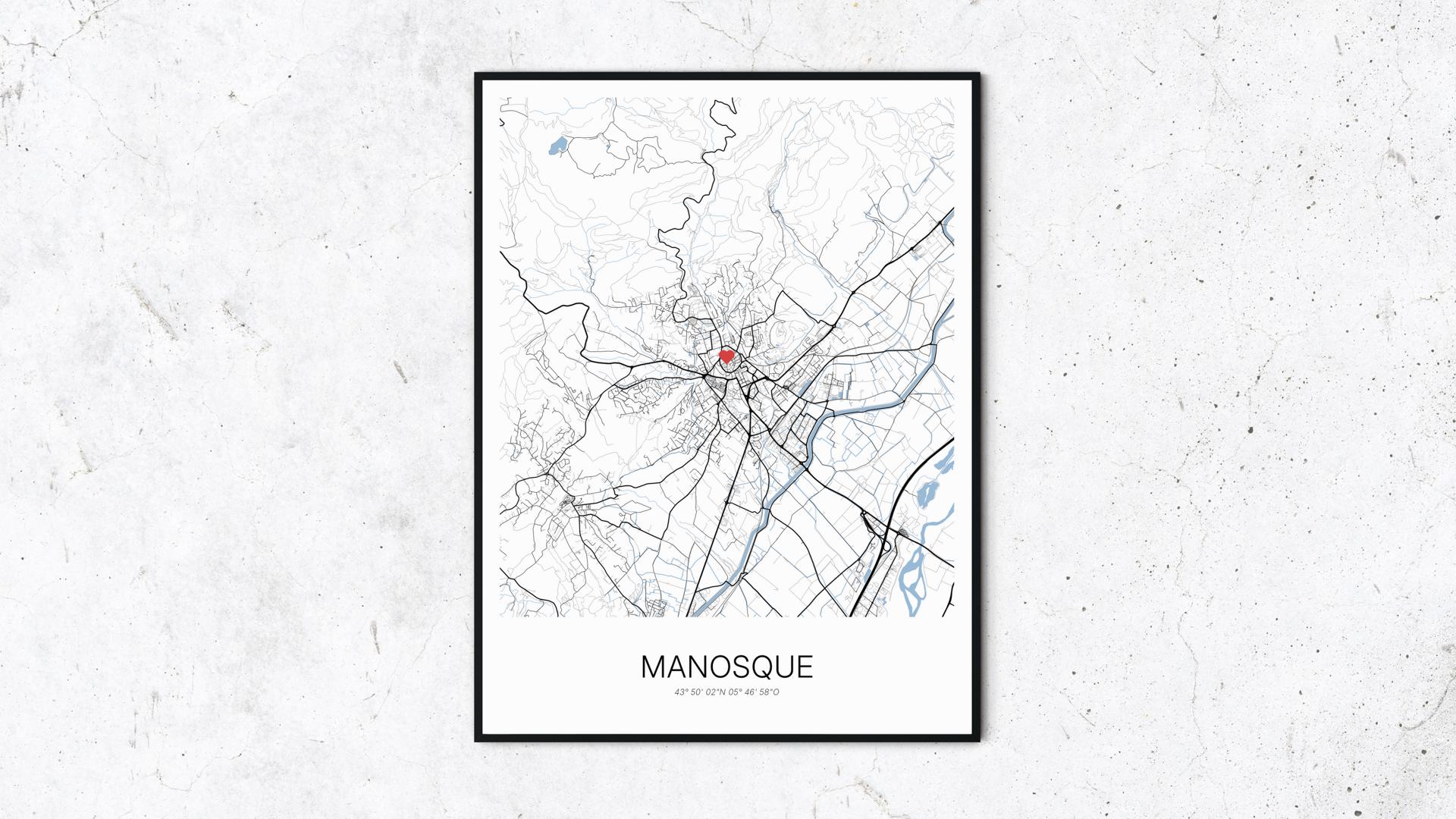 Cartida - Poster von Manosque - Provence-Alpes-Côte d'Azur - Frankreich