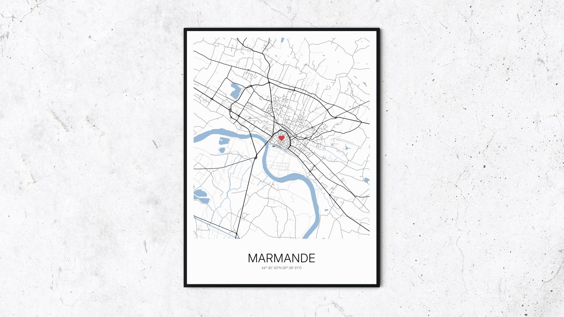 Cartida - Poster von Marmande - Nouvelle-Aquitaine - Frankreich