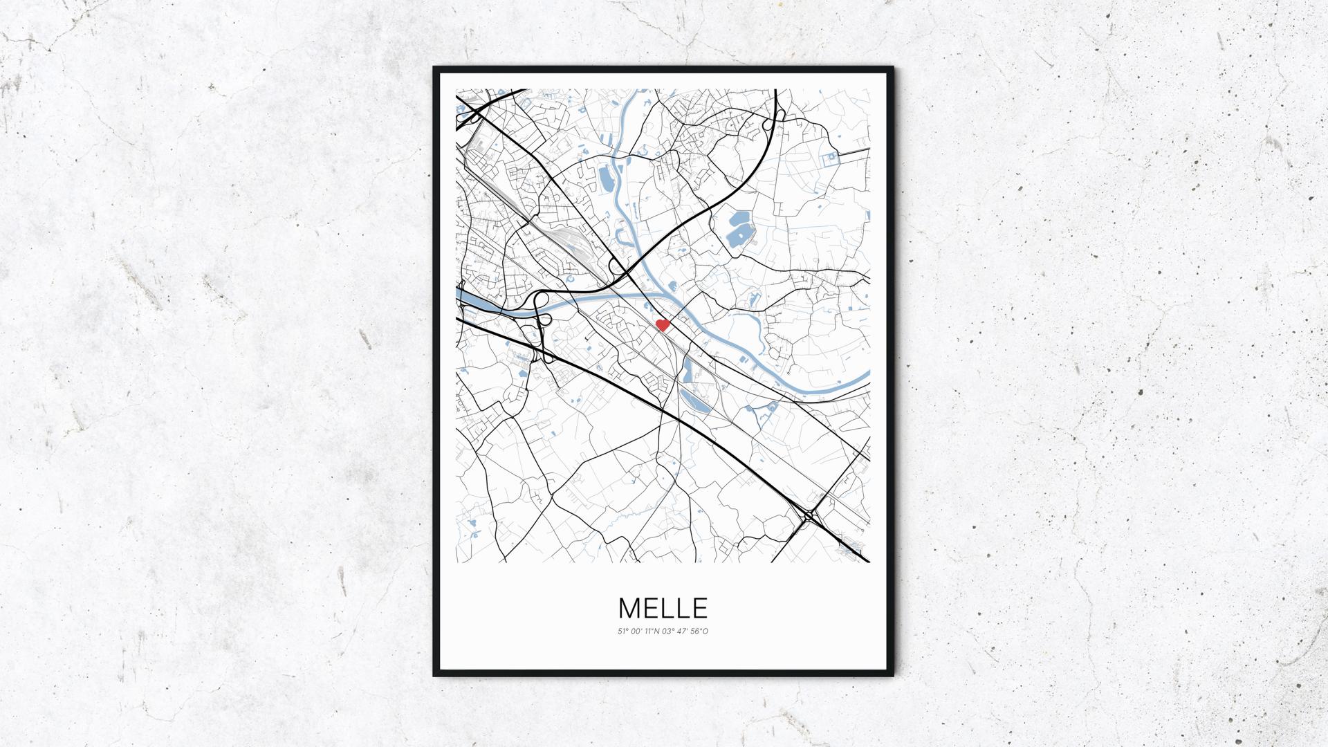 Cartida - Poster von Melle - Vlaanderen - Belgien