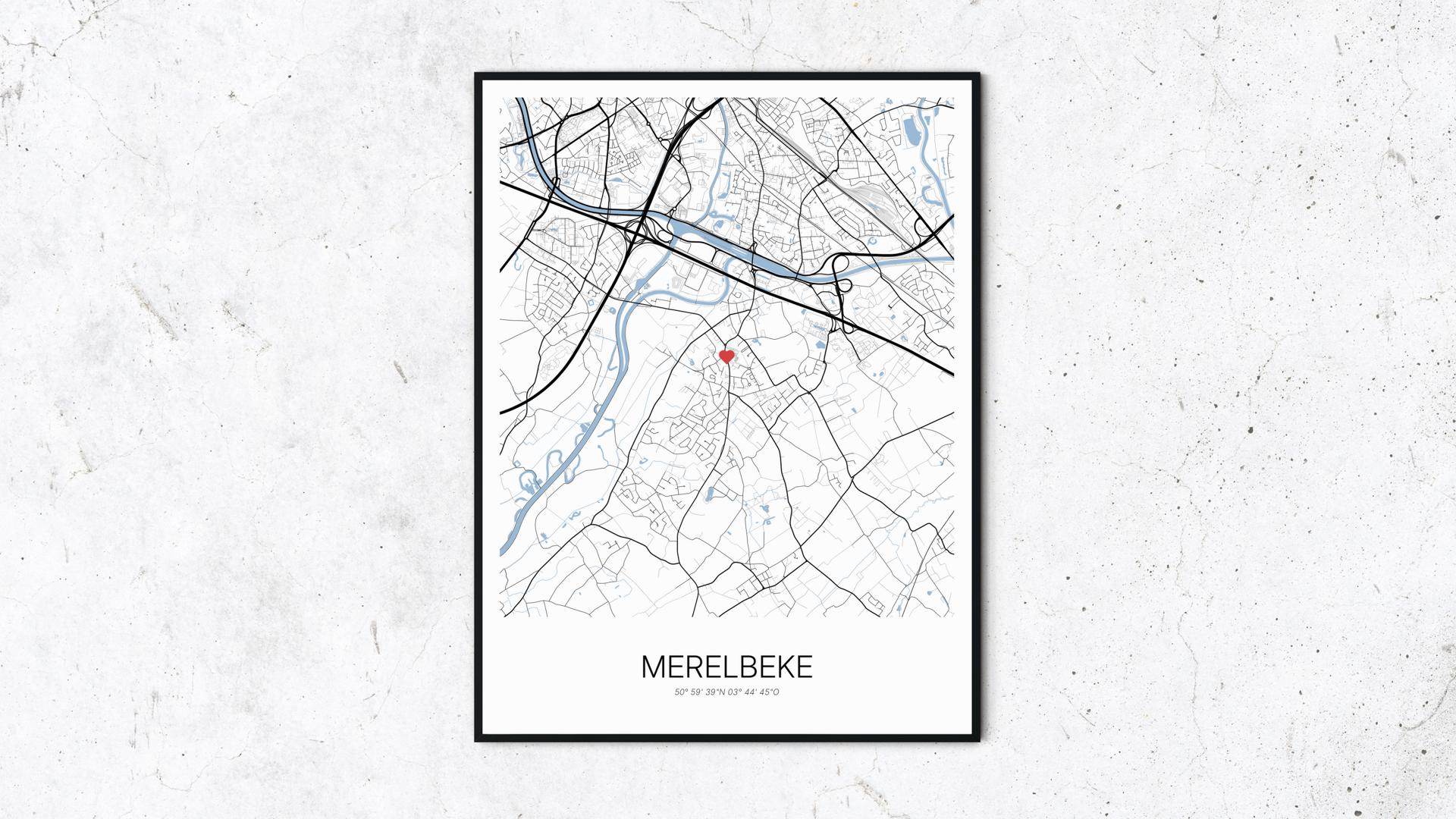 Cartida - Poster von Merelbeke - Vlaanderen - Belgien