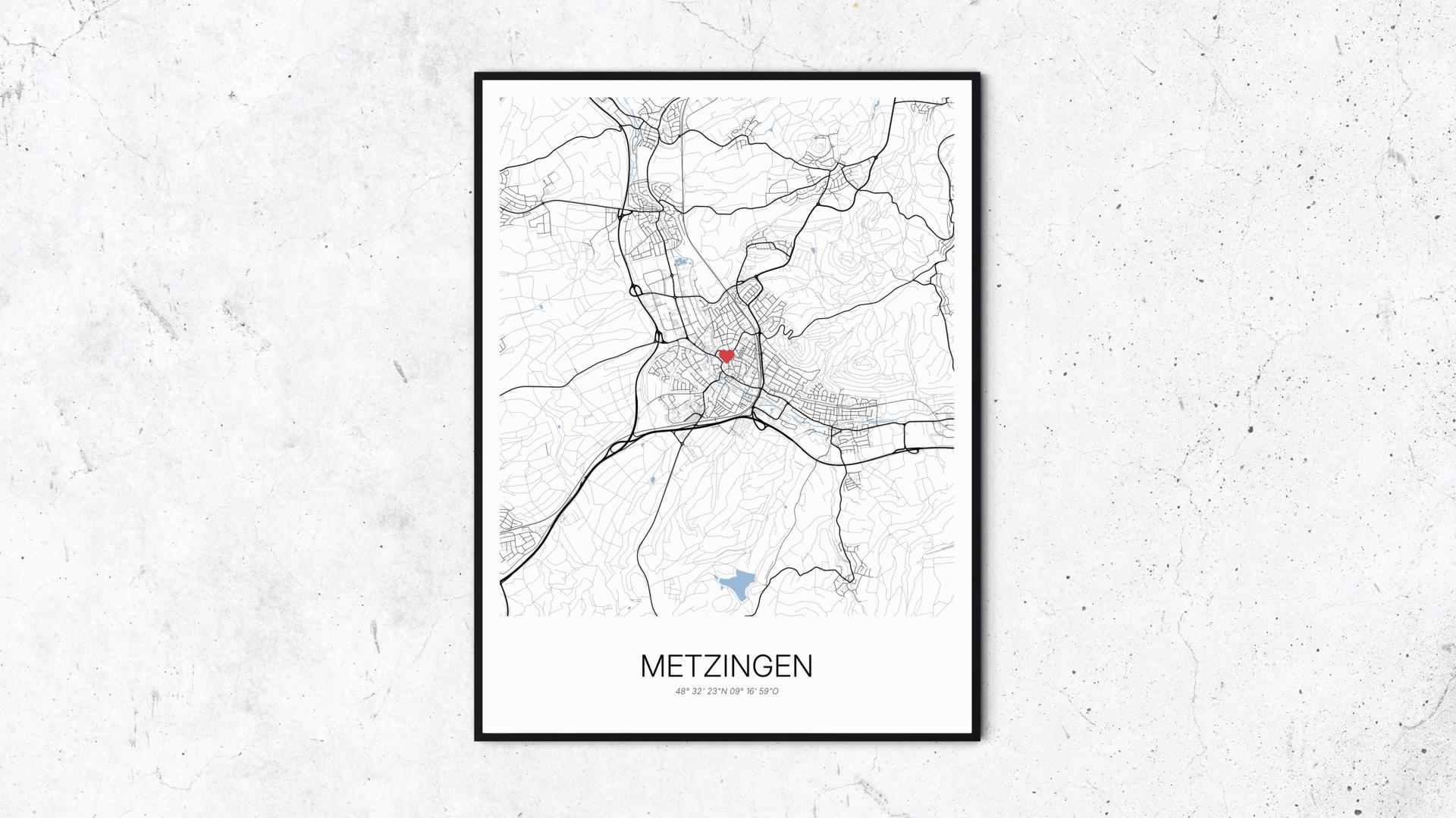 Cartida - Poster von Metzingen - Baden-Württemberg - Deutschland