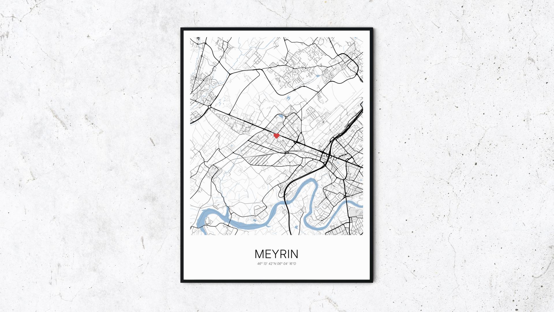 Cartida - Poster von Meyrin - Genève - Schweiz