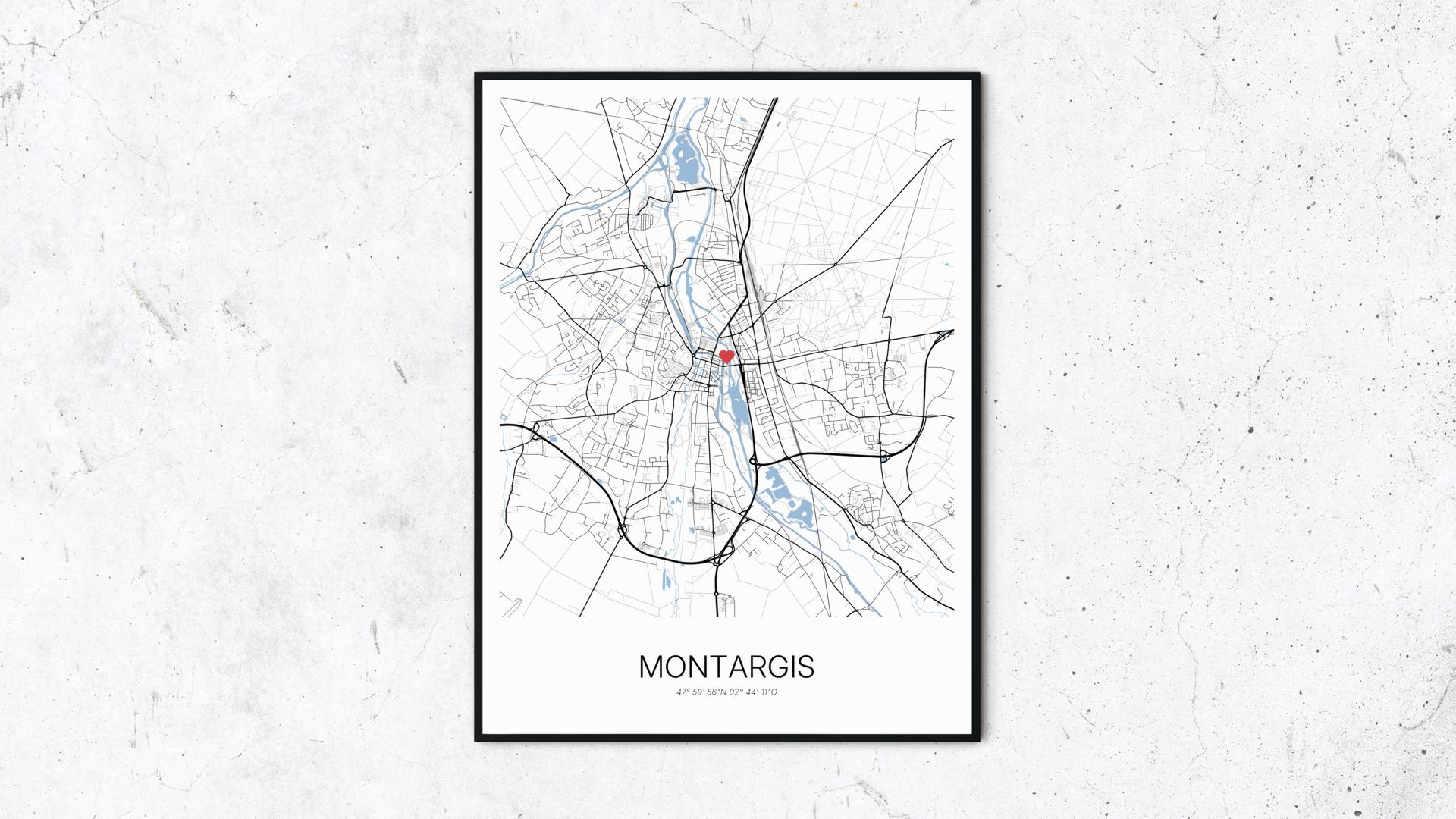 Cartida - Poster von Montargis - Centre-Val de Loire - Frankreich