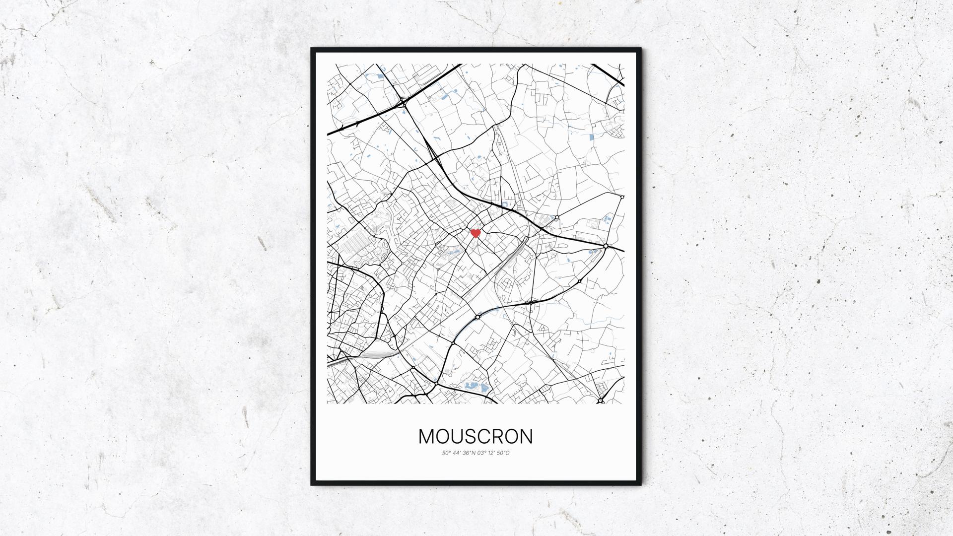 Cartida - Poster von Mouscron - Wallonie - Belgien