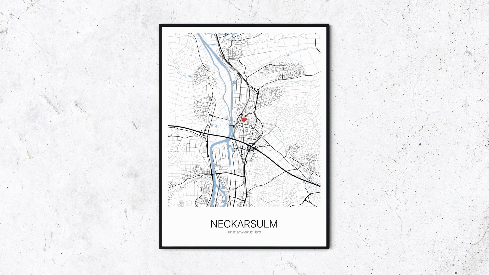 Cartida - Poster von Neckarsulm - Baden-Württemberg - Deutschland