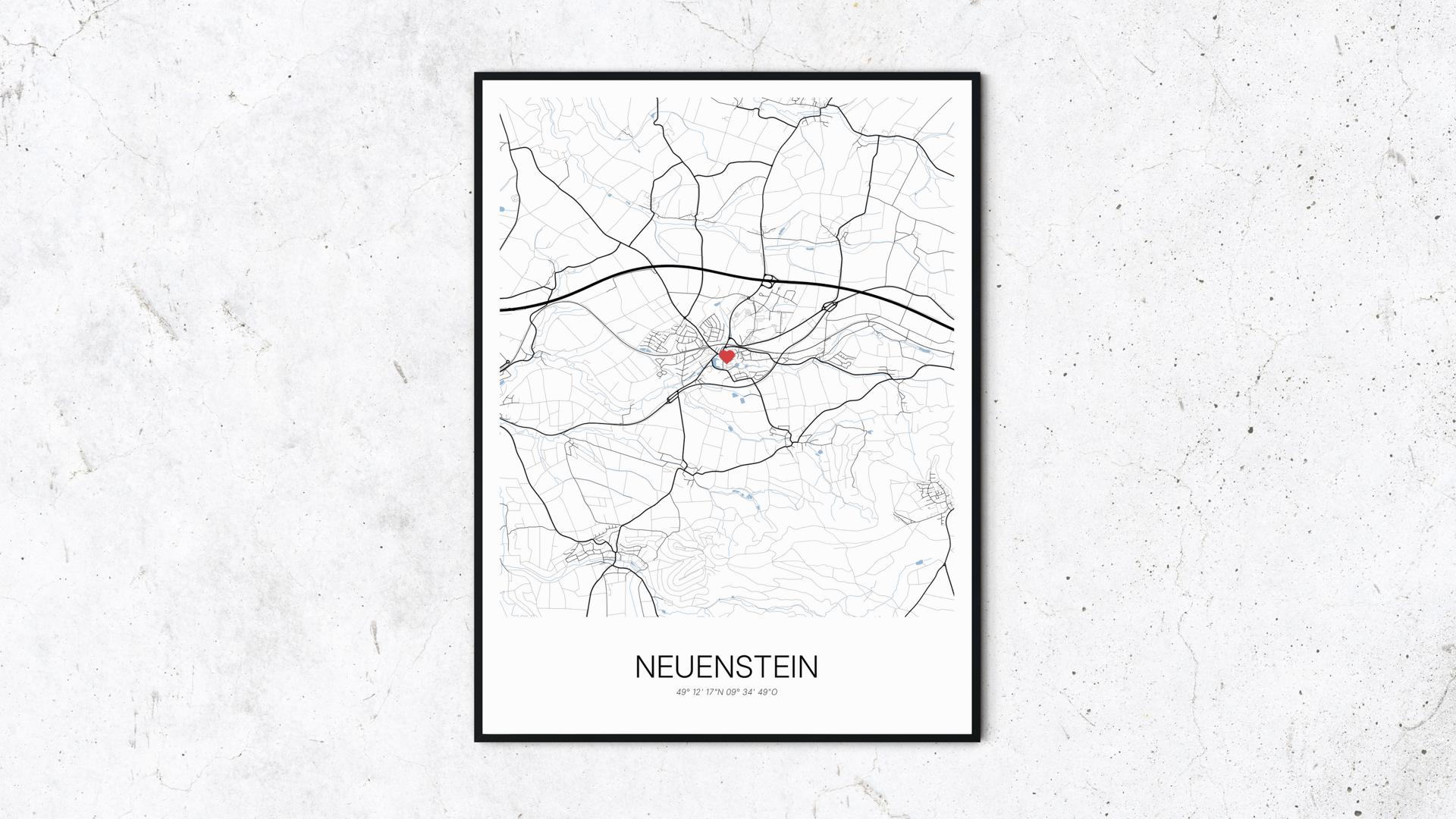 Cartida - Poster von Neuenstein - Baden-Württemberg - Deutschland