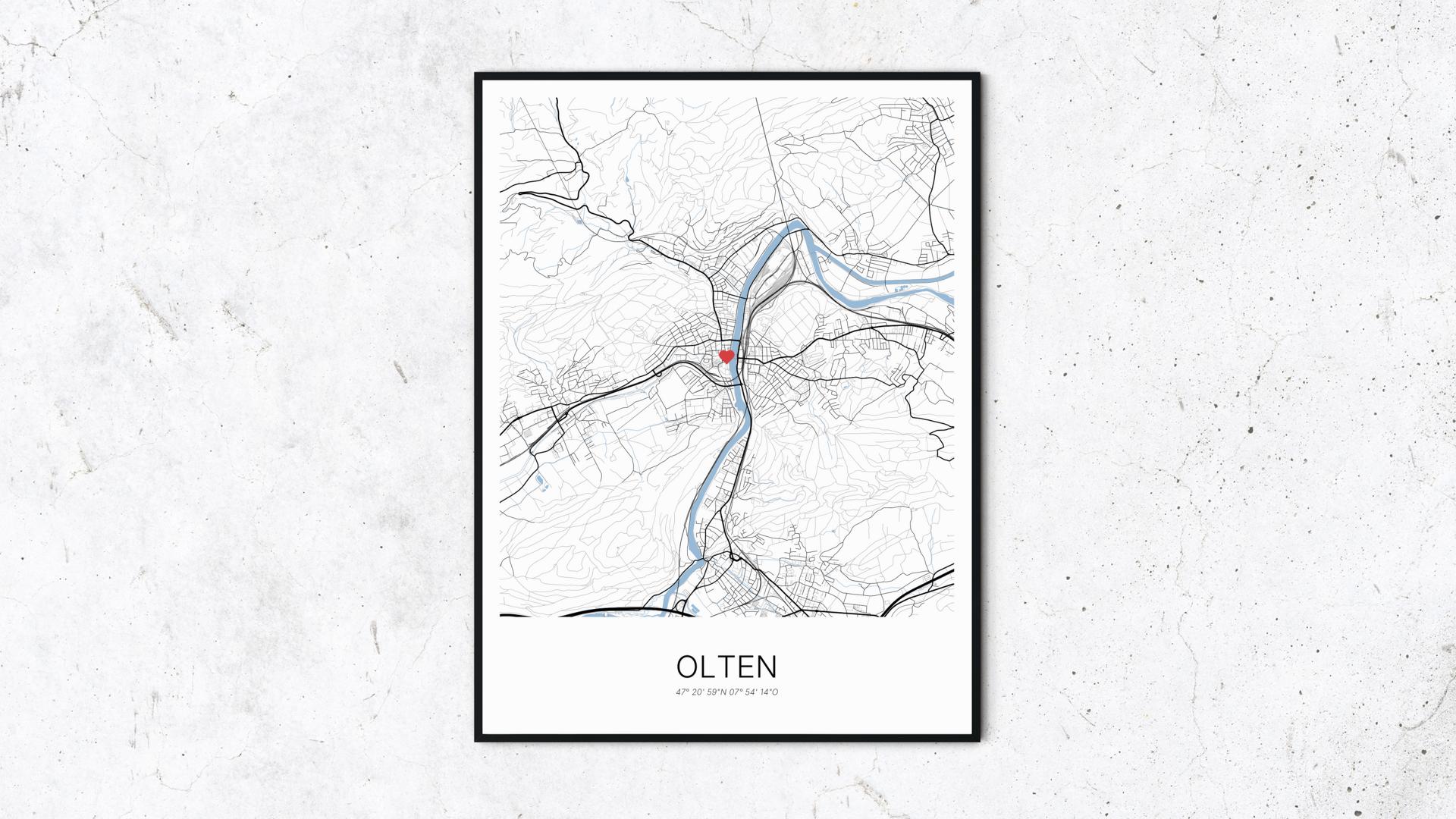 Cartida - Poster von Olten - Solothurn - Schweiz