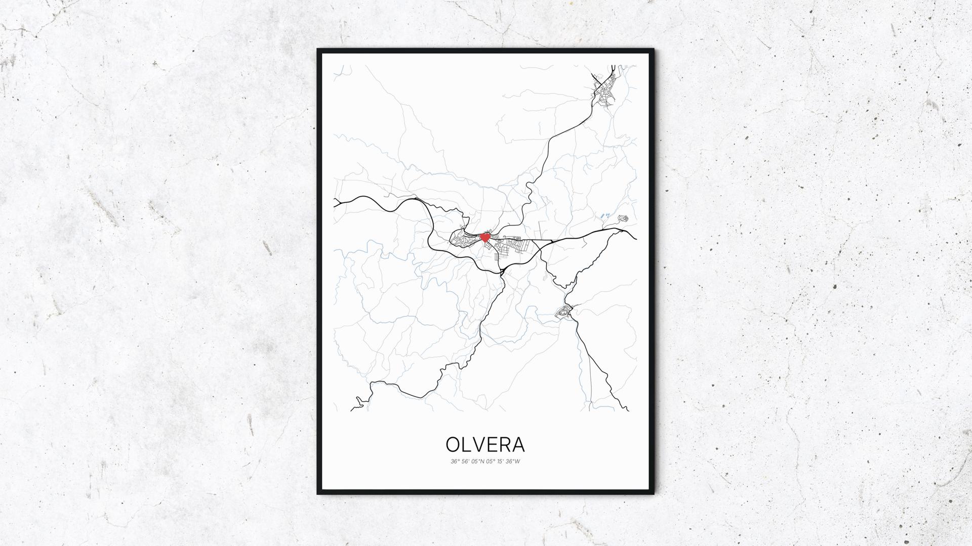 Cartida - Poster von Olvera - Andalucía - Spanien