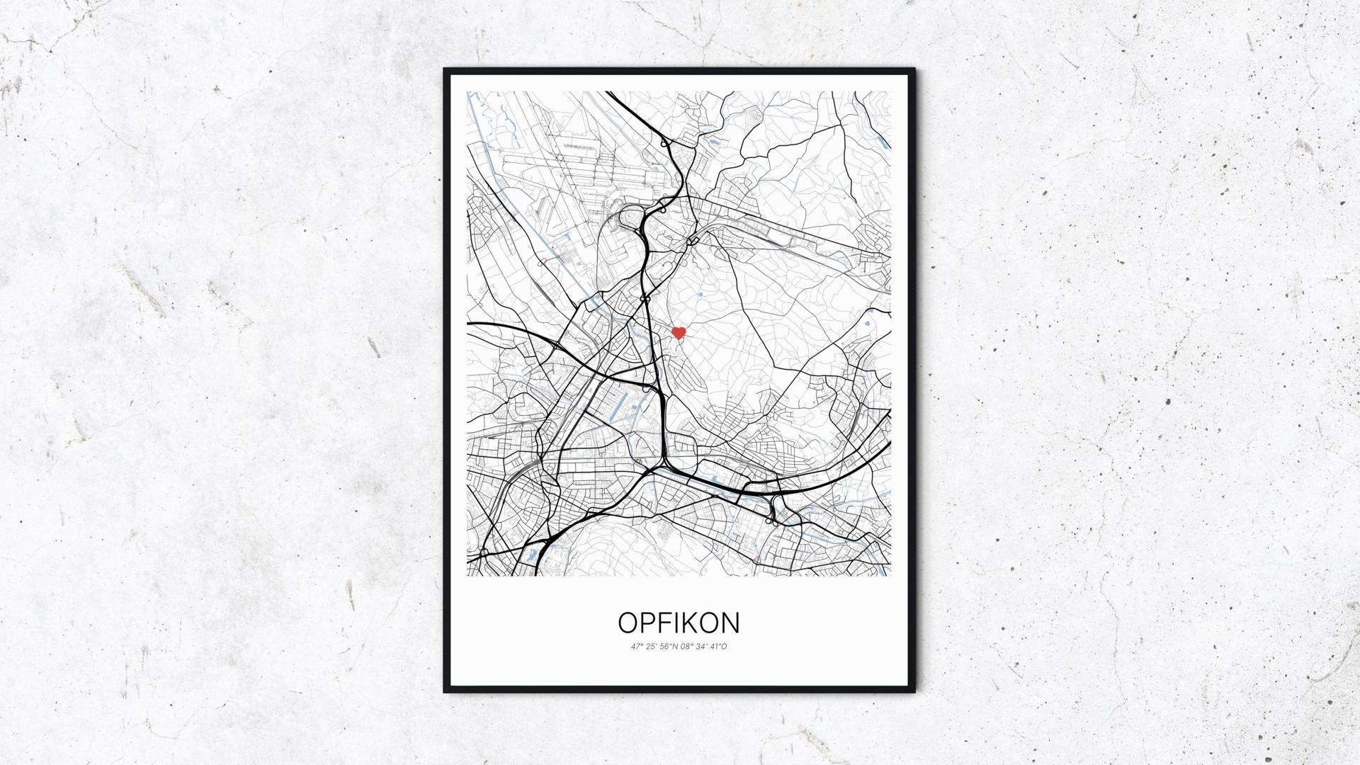 Cartida - Poster von Opfikon - Zürich - Schweiz